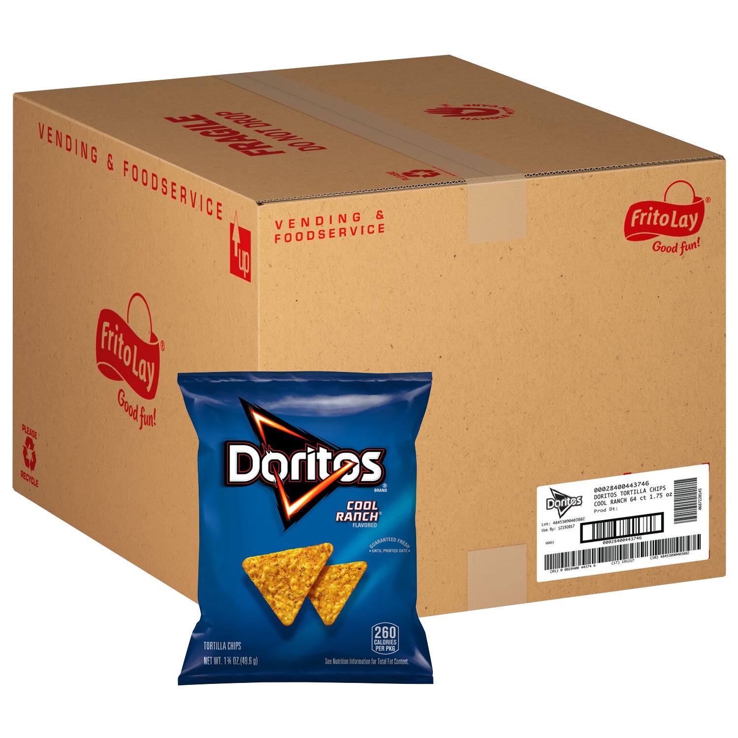 Doritos Cool Ranch Tortilla Chips, 64 Count / 1.75 oz (#320881) - $42. ...