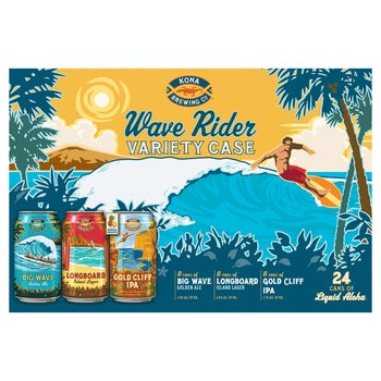 Kona Brewing Liquid Aloha Variety Pack, 24 x 12 oz Cans (#776093) - $27.19
