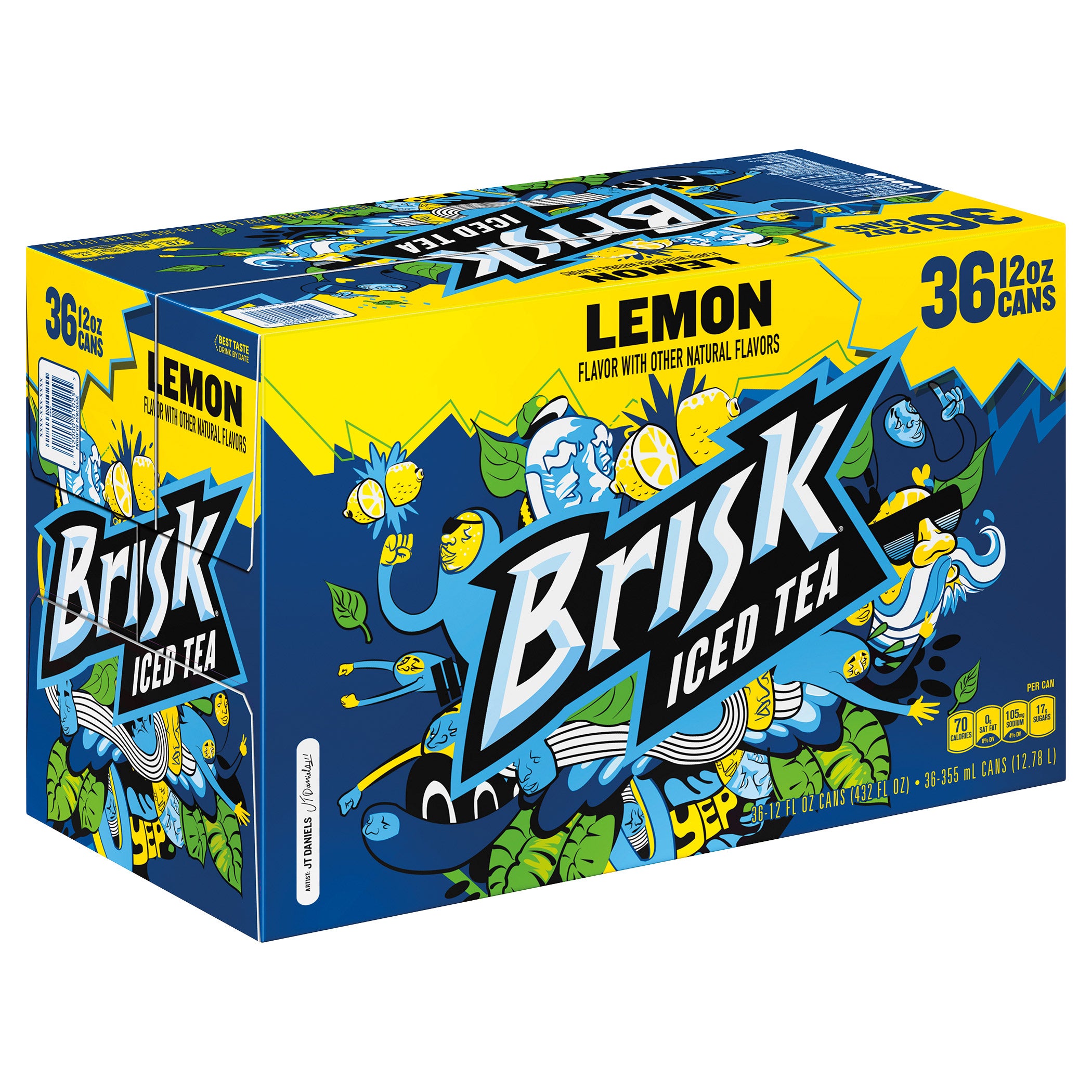 Lipton Brisk Lemon Iced Tea, 36/12 oz Cans - $15.49 at Costco
