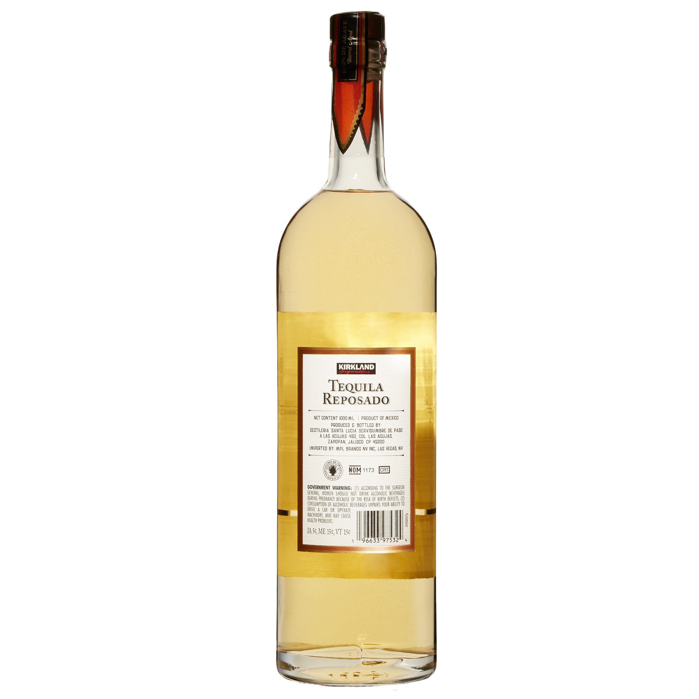 Kirkland Signature Reposado Tequila Mexico 1L - $13.99 at Costco