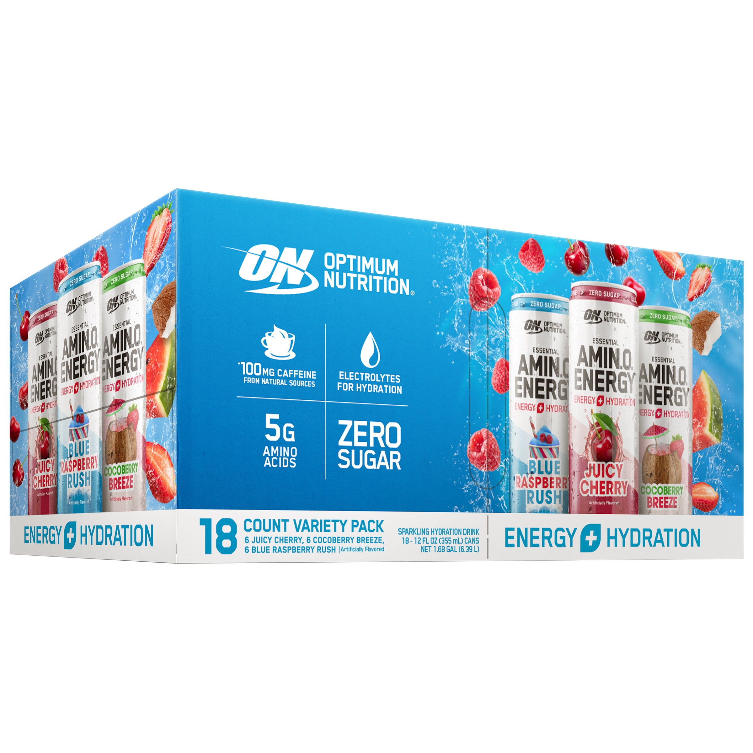 Optimum Nutrition Amino Energy 18/12 Ounce Cans (#1977559) - $9.97 ...