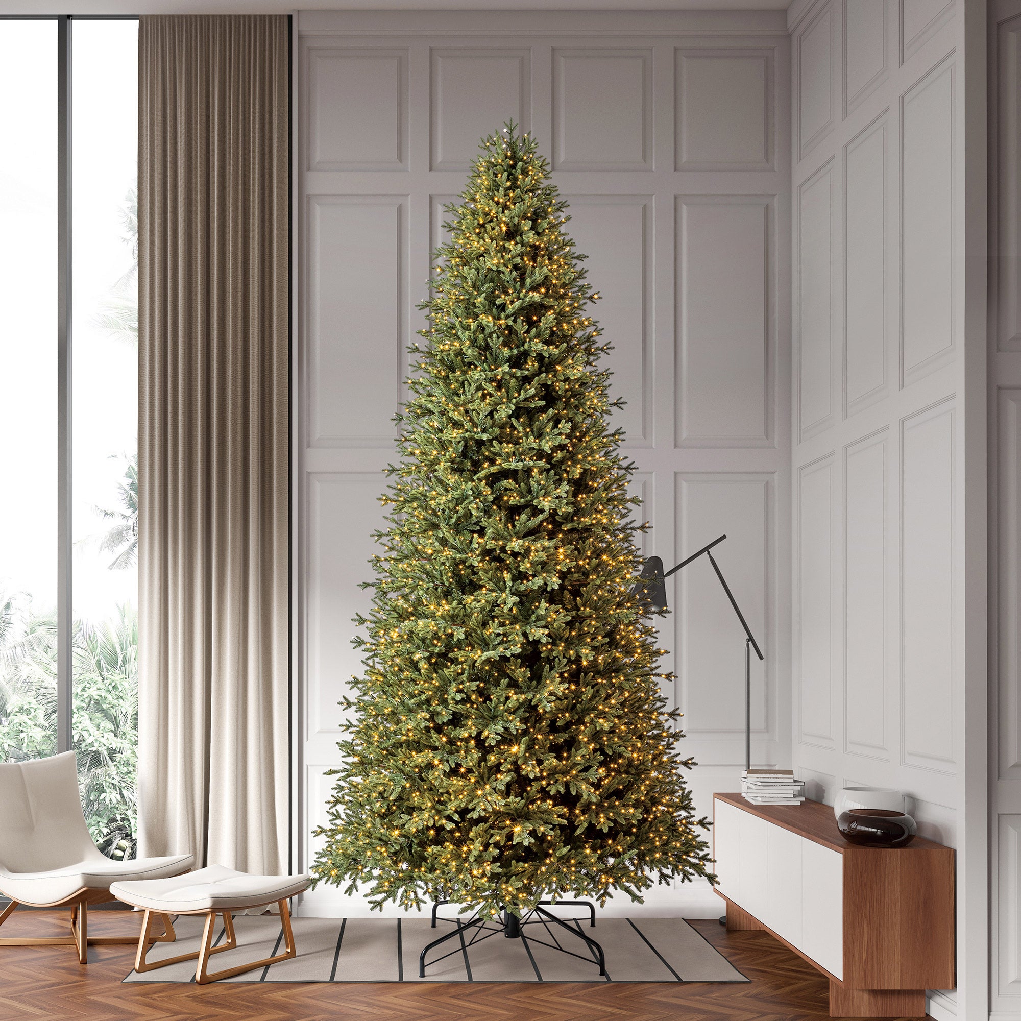12' Pre-Lit Radiant Micro LED with Twinkle Christmas Tree - $1149.99 at ...
