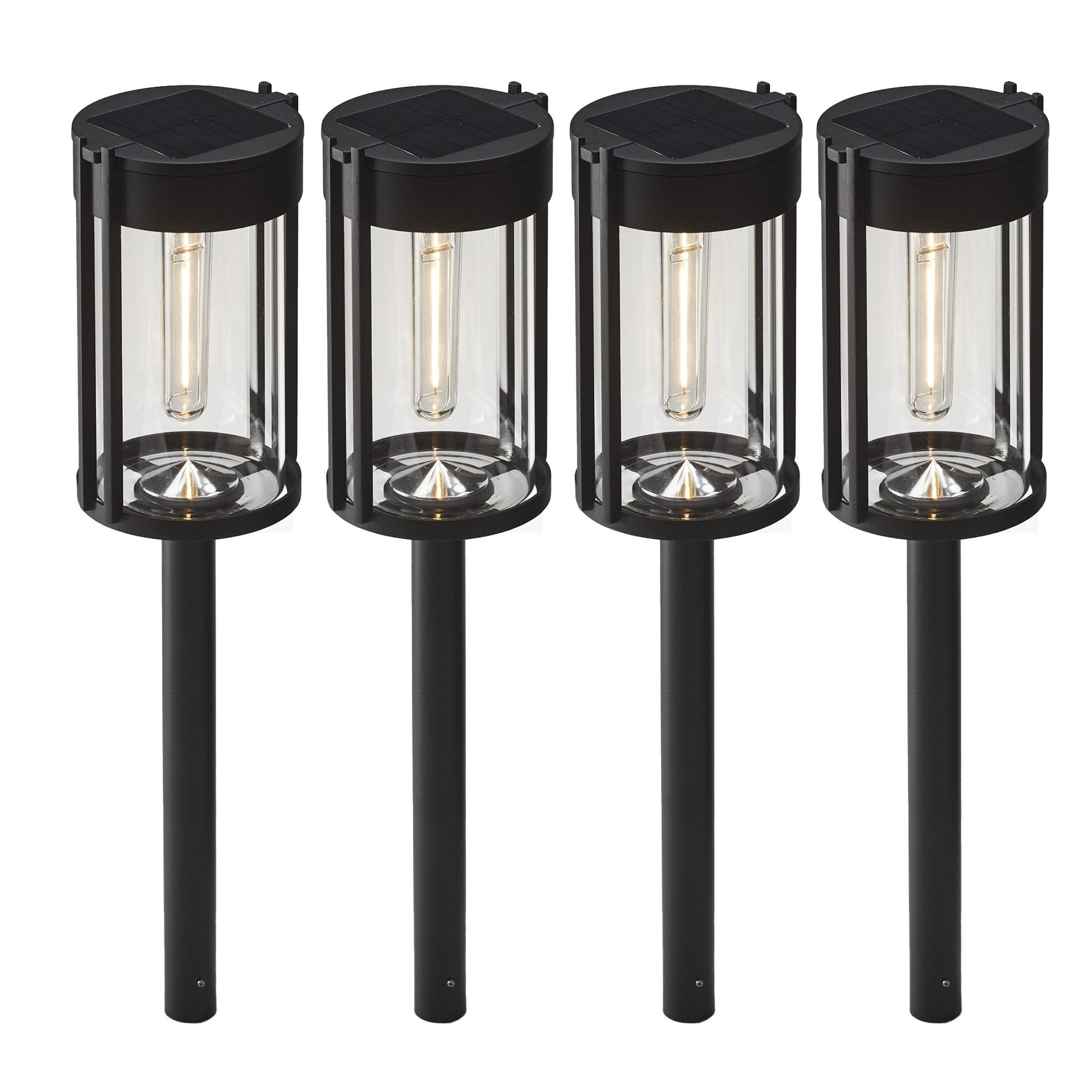 GTX Solar LED Pathway Lights, 4-Pack (#1806305) - $7.50 (down from $37.99)