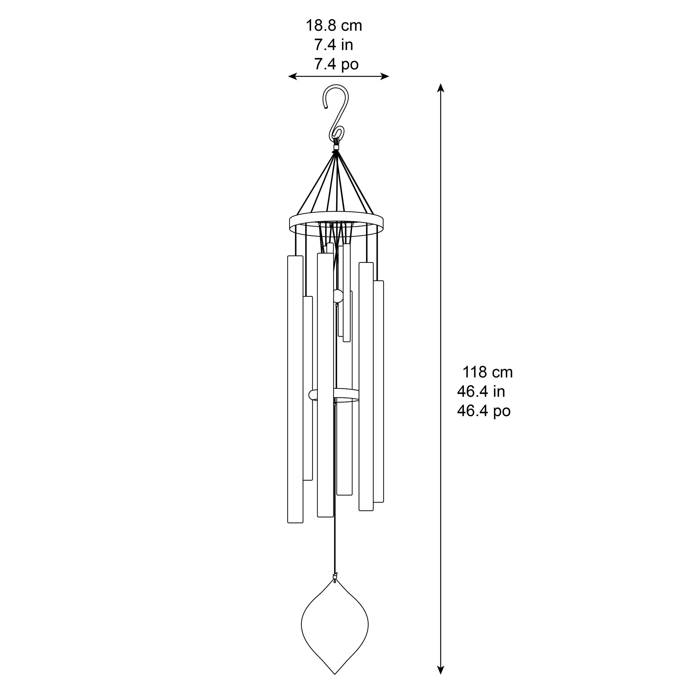 Stylecraft Two-Tone Double Wind Chime - $37.99 at Costco
