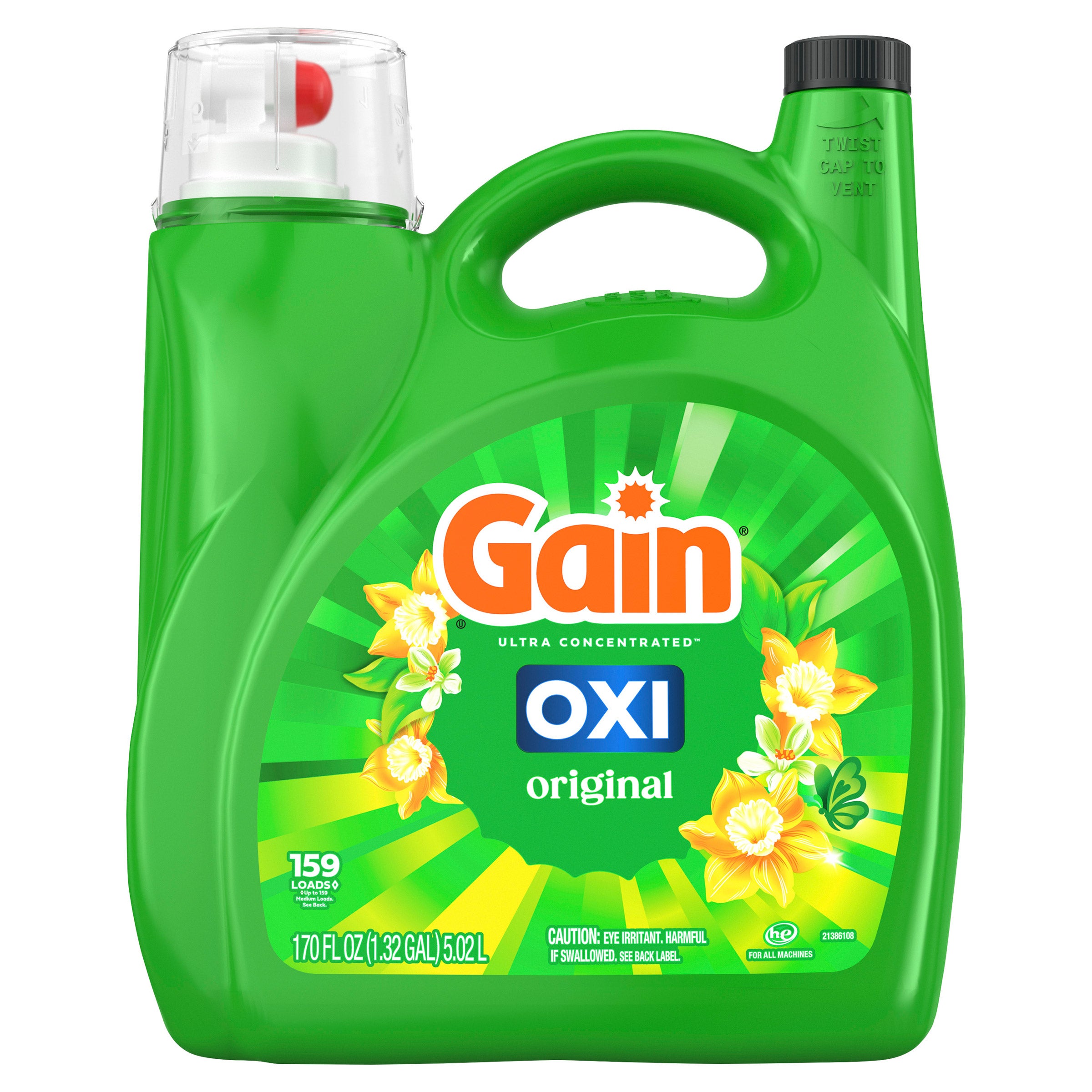 Gain Liquid High Efficiency 170 fl oz 159 Loads 5.3 Quarts (#4160644 ...