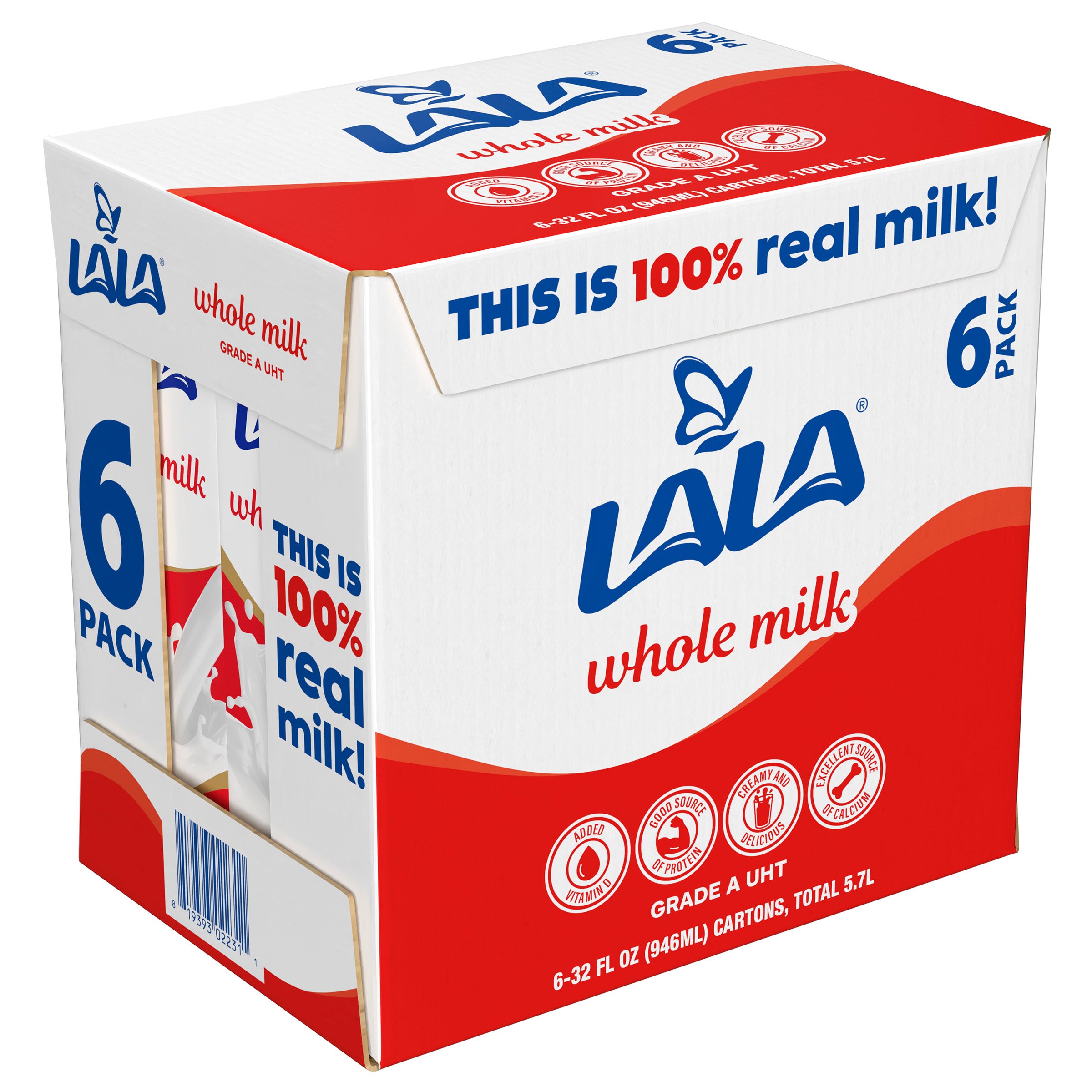 LALA Whole Milk 6 Pack 32 Ounces Each - $6.97 at Costco