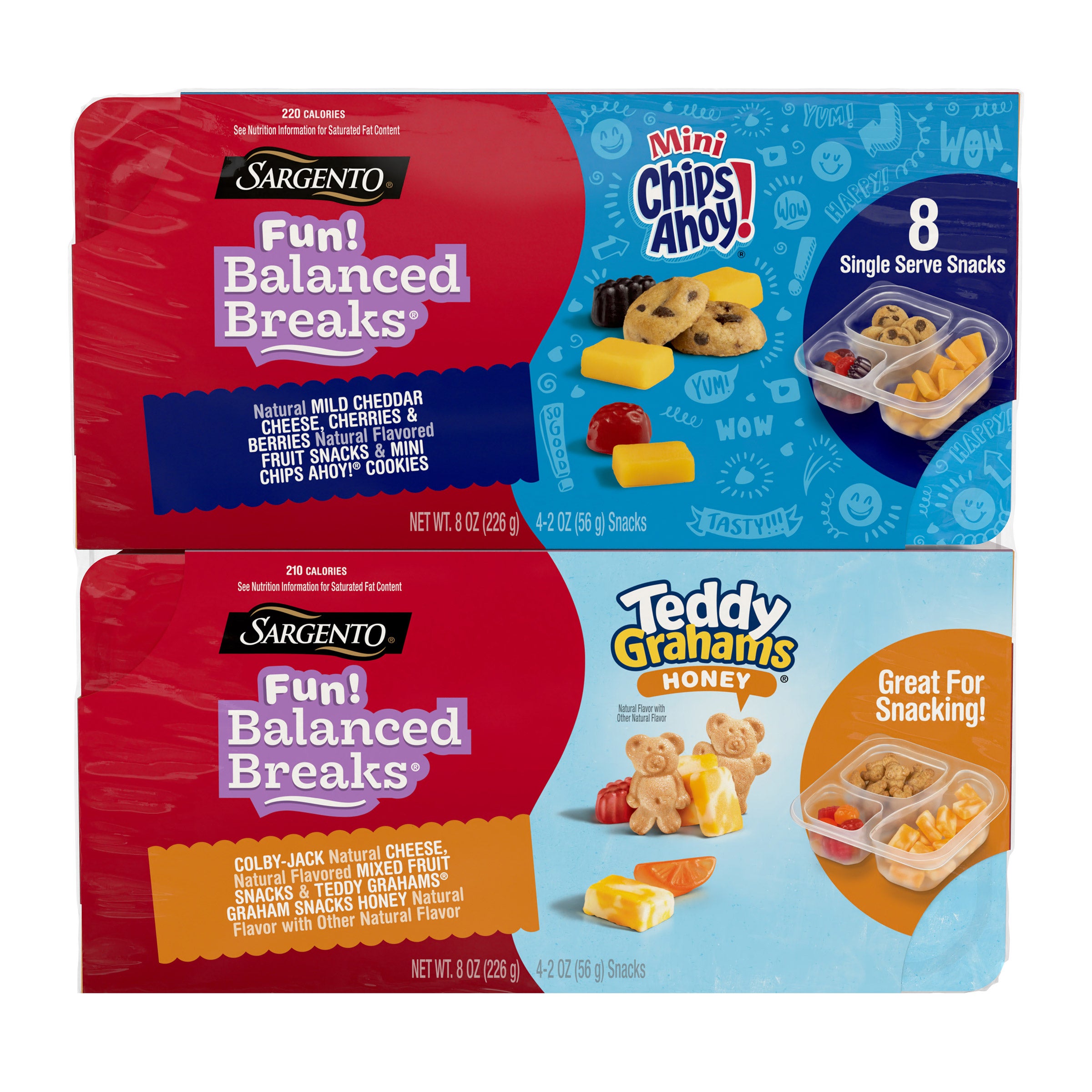 Sargento Fun! Balanced Breaks Snacking Pack, 8 Count, 2 oz Each ...