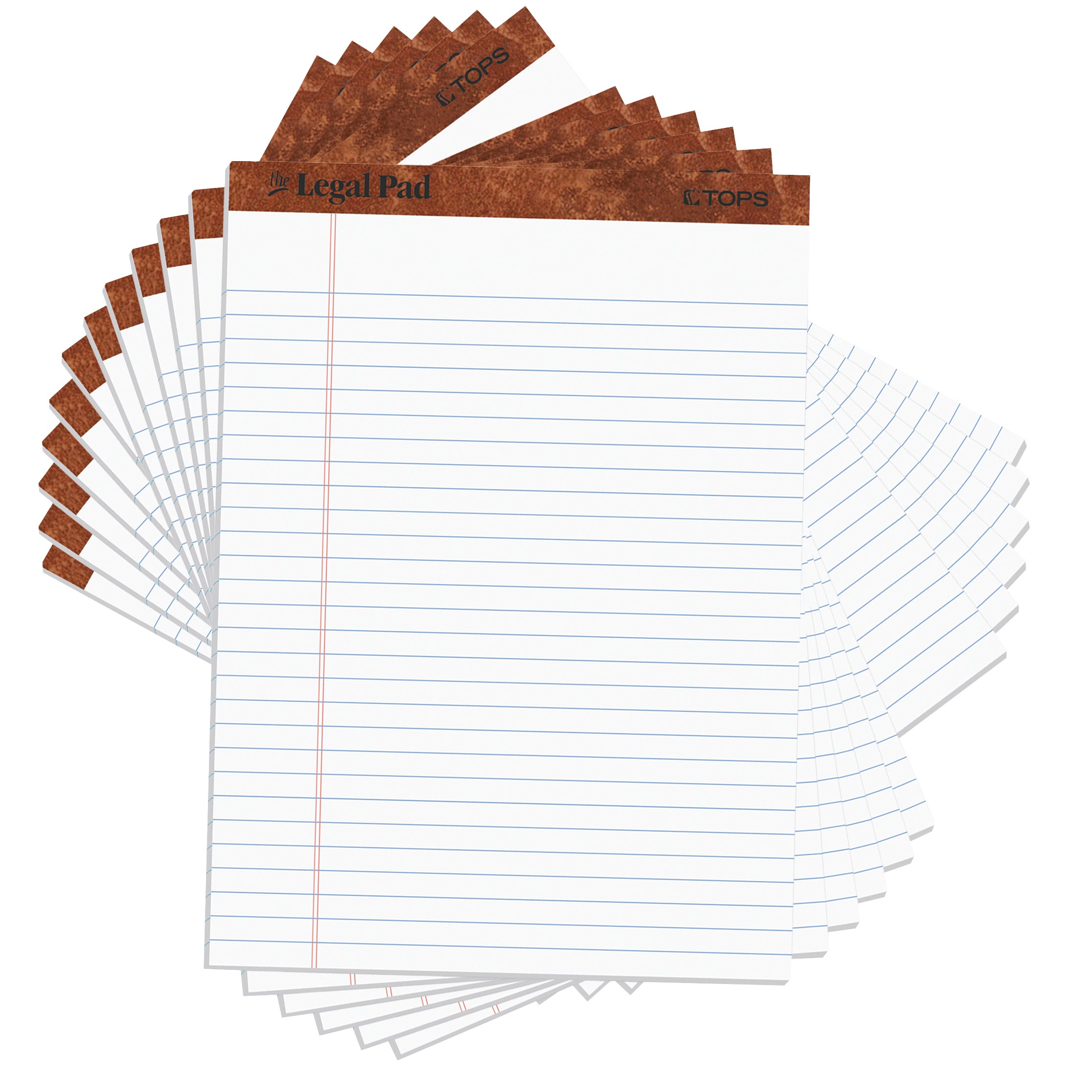 TOPS The Legal Pad Writing Pads, Legal Ruled, Perforated, White, 8-1/2 ...