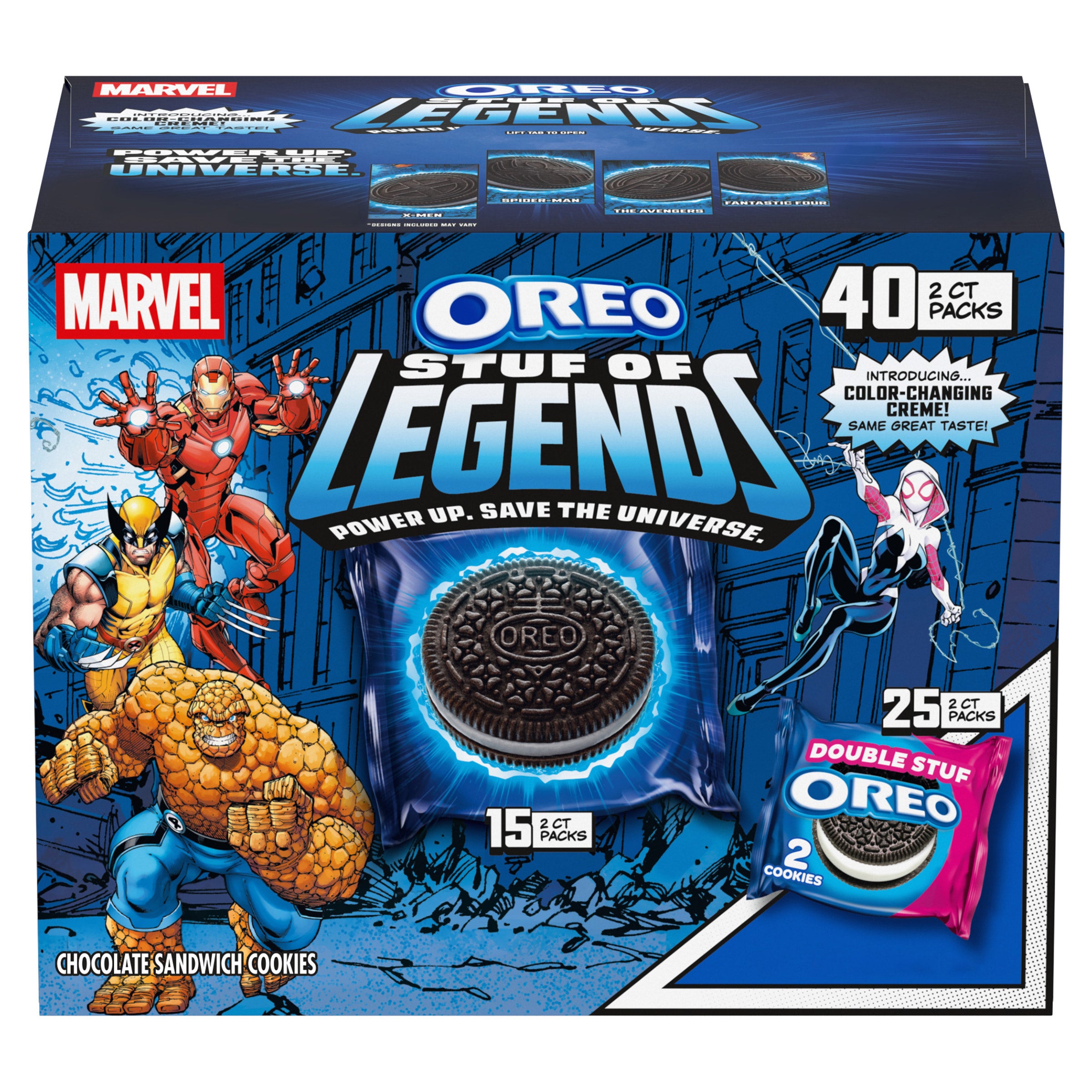 Nabisco Marvel Oreo Stuf of Legends Cookies, 40-Count, 1.02 oz Each (2. ...