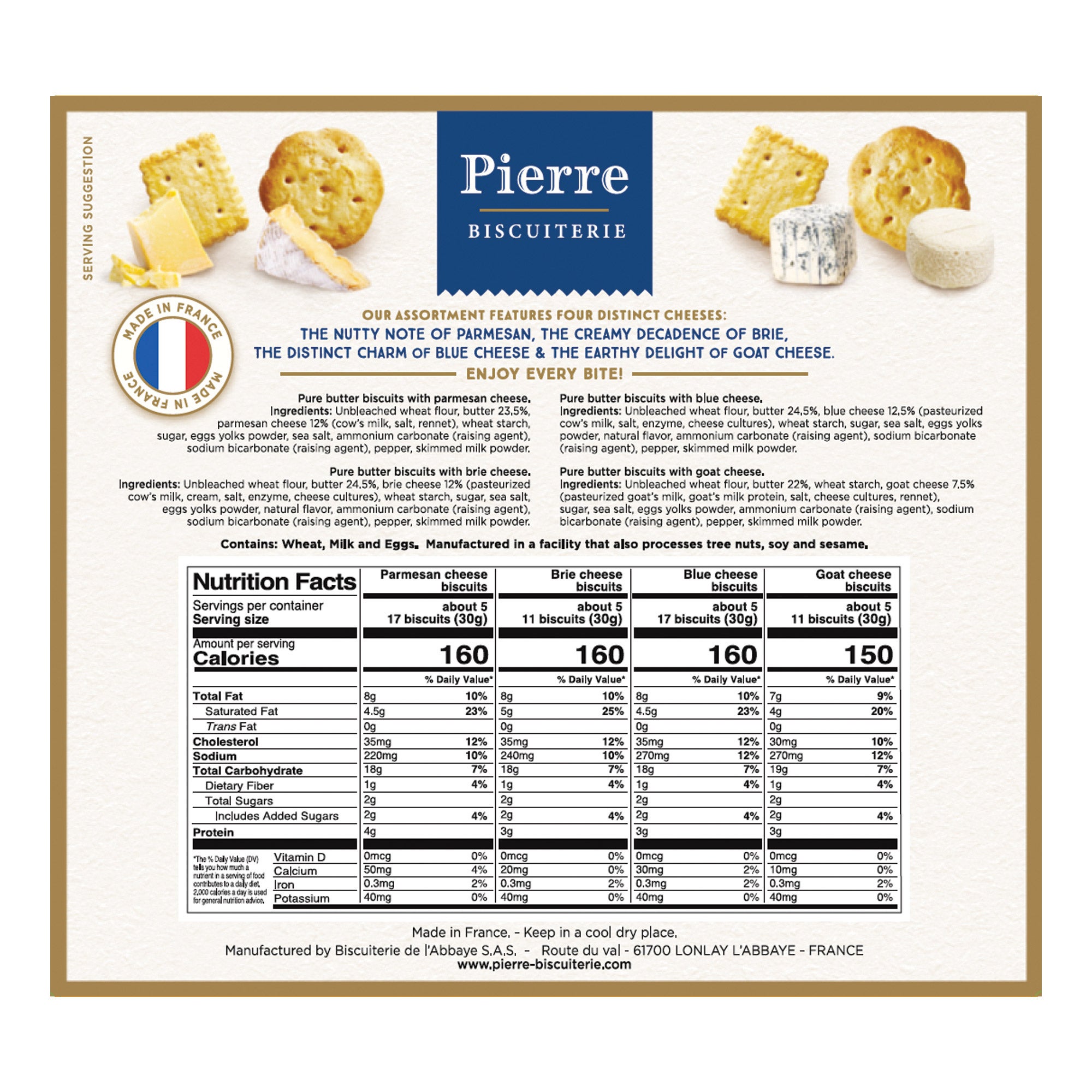 PIERRE BISCUITERIE CHEESE BUTTER BISCUITS 21.16 OUNCE BOX - $12.49 at ...