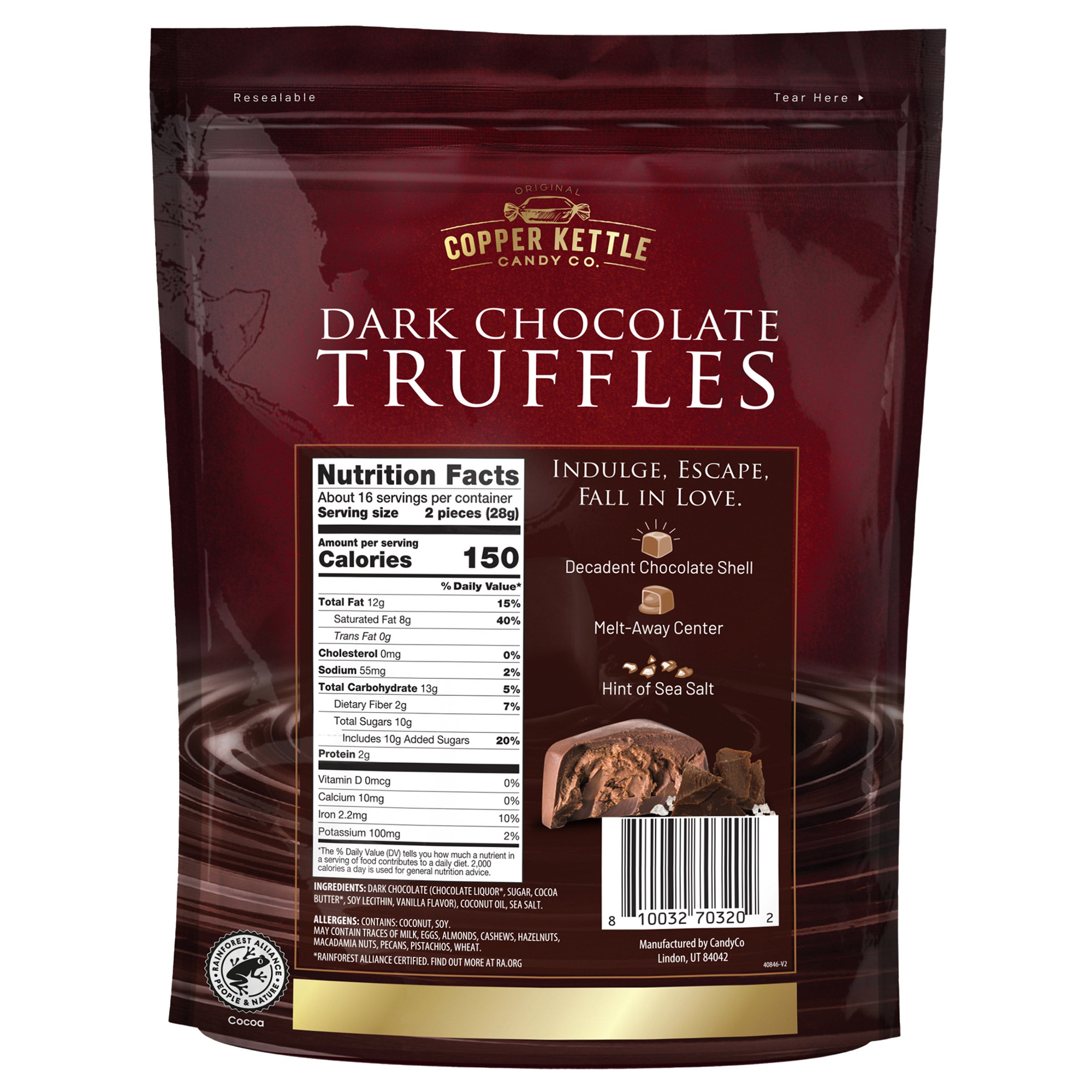 Copper Kettle Candy Co Dark Chocolate Truffle 16 Ounces - $2.97 at Costco