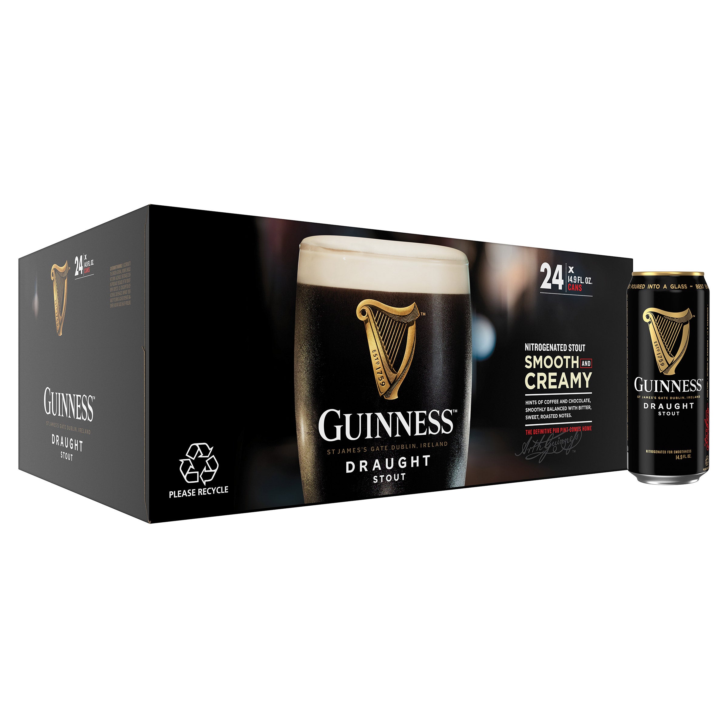 Guinness Pub Draught 24-14.9 Ounce Cans - Case Sale Only (#62104) - $38 ...