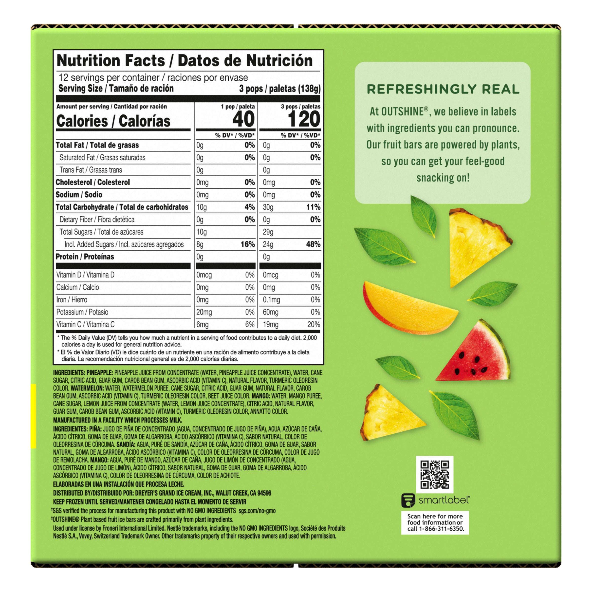 Outshine Mini Fruit Pops 36 CT - $9.99 at Costco