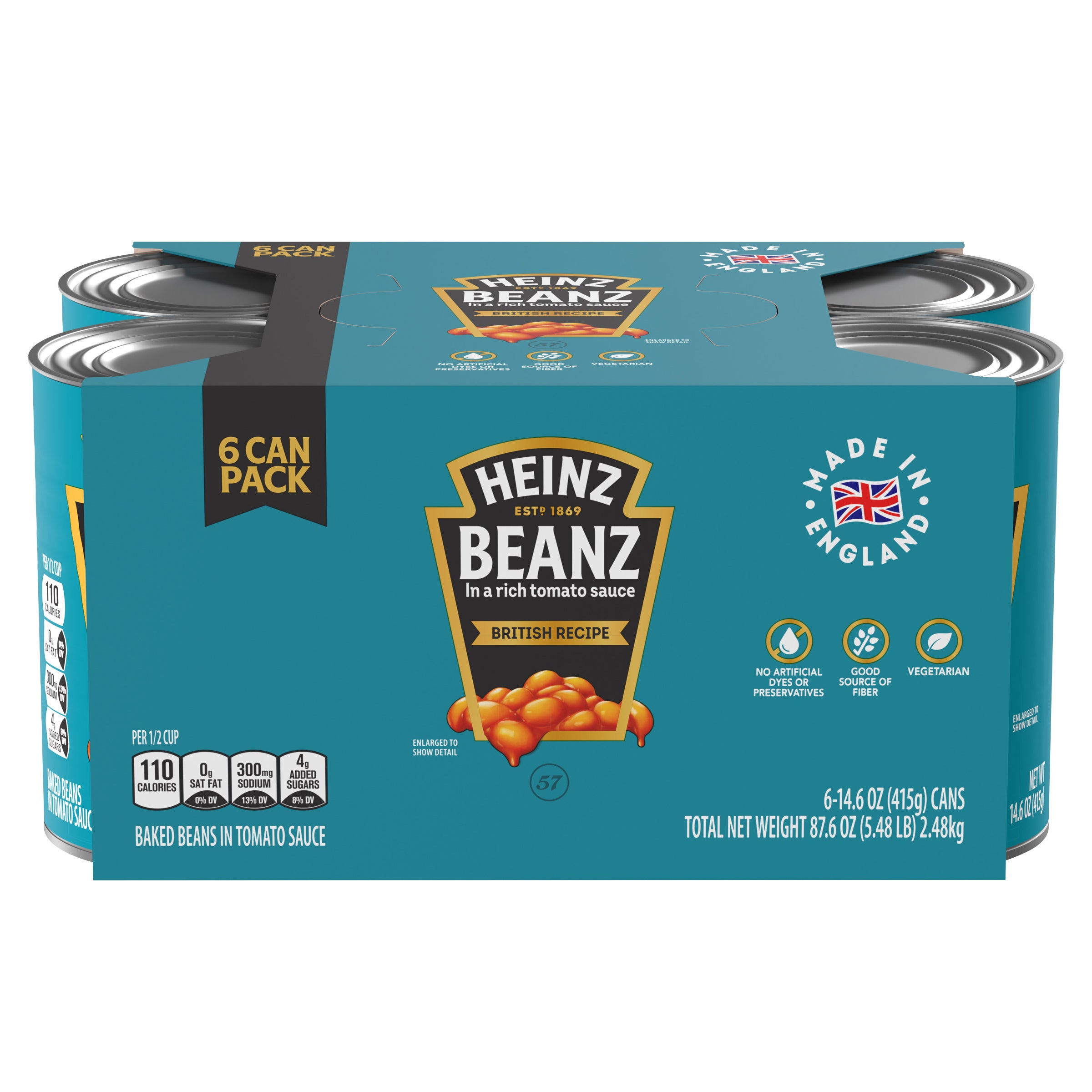 Heinz Beanz, Baked Beans in Tomato Sauce, 14.6 oz, 6 ct - $4.97 at Costco