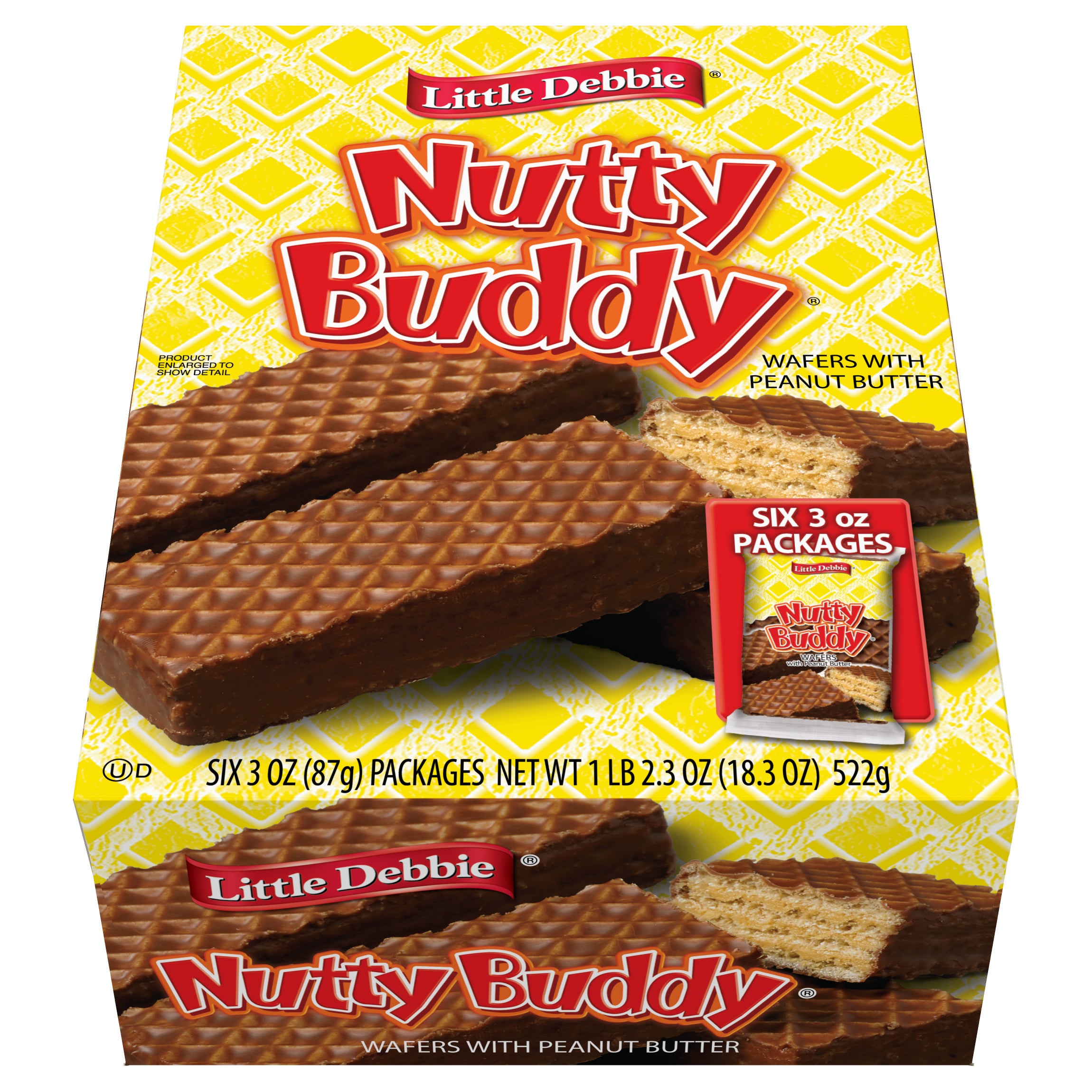 Little Debbie Nutty Buddy Wafers, 6 Count, 3 oz Each (#2001950) - $6.99