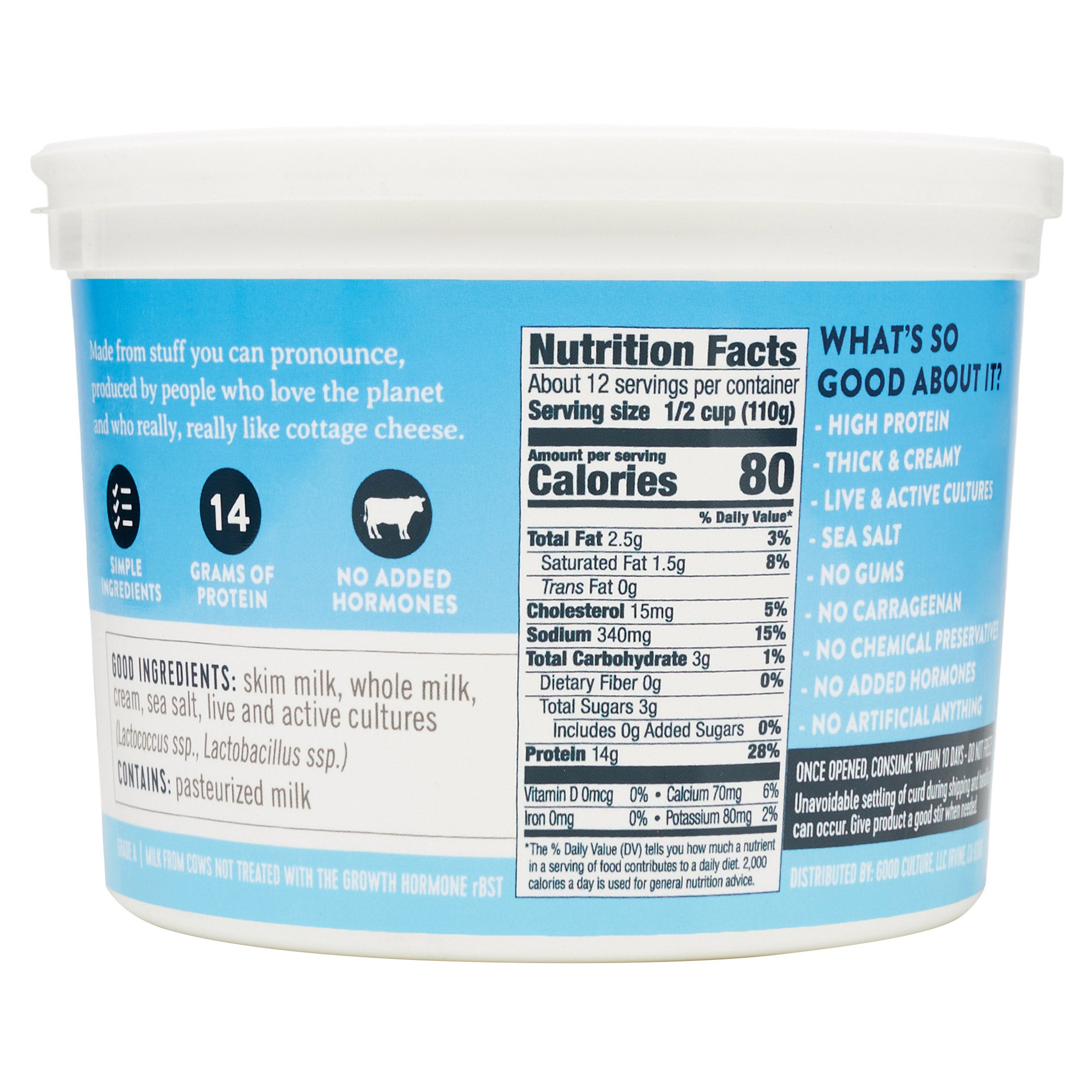 Good Culture Cottage Cheese 48 Ounce Tub - $6.99 at Costco