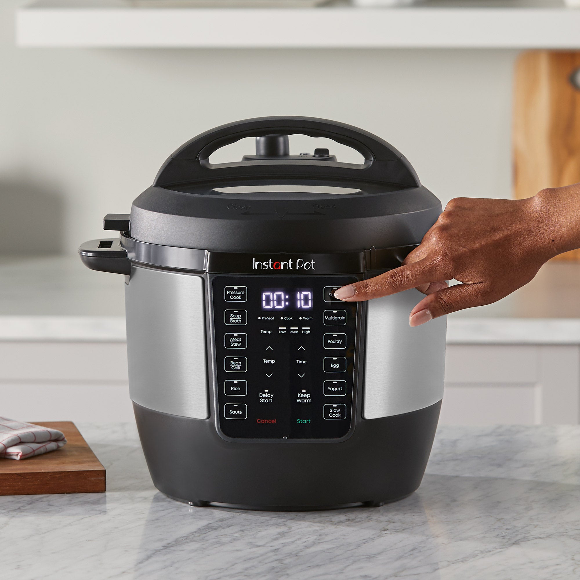 Instant Pot 6 QT RIO Gourmet Electric Pressure Cooker Stainless Steel ...
