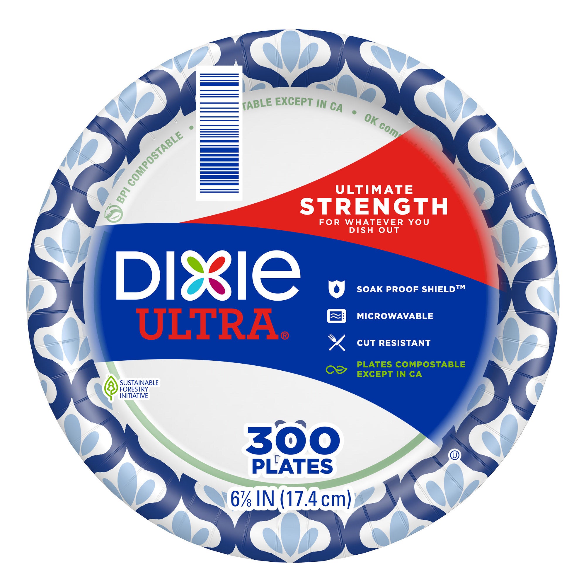 Dixie Ultra 6 7/8" Paper Plate 300 CT - $9.97 at Costco
