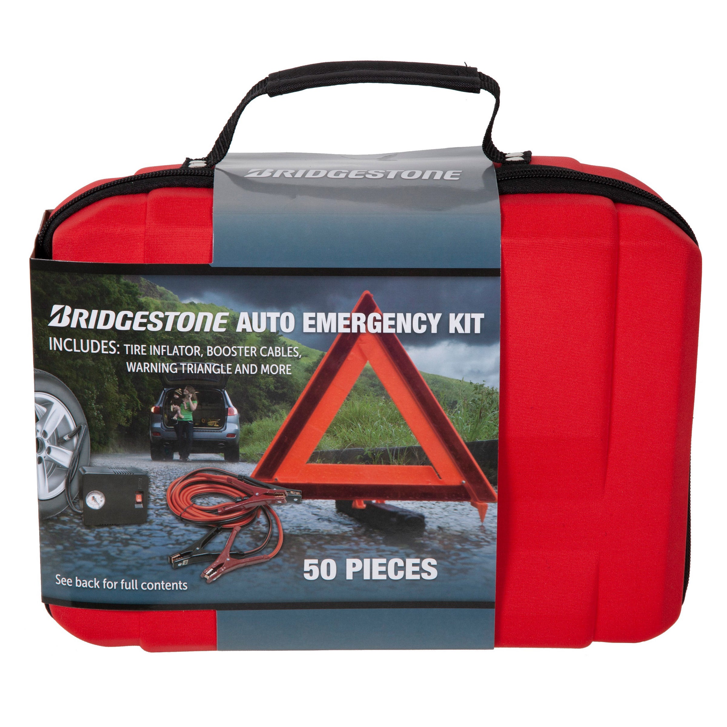 Bridgestone Auto Safety Emergency Kit 52 Pieces (#1330402) - $14.97