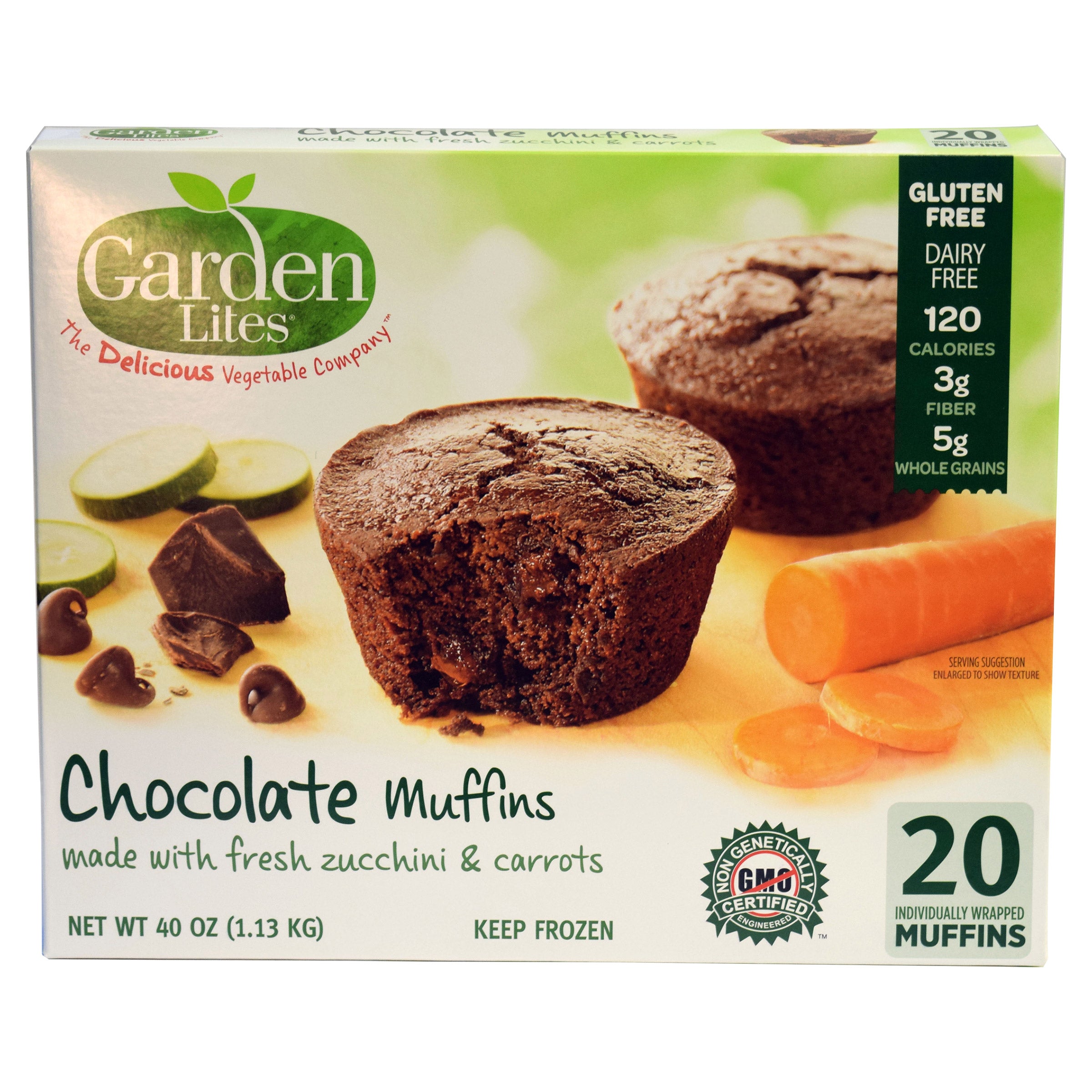 Garden Lites Chocolate Veggie Muffin 20 Count Box (#1085897) - $13.49 ...