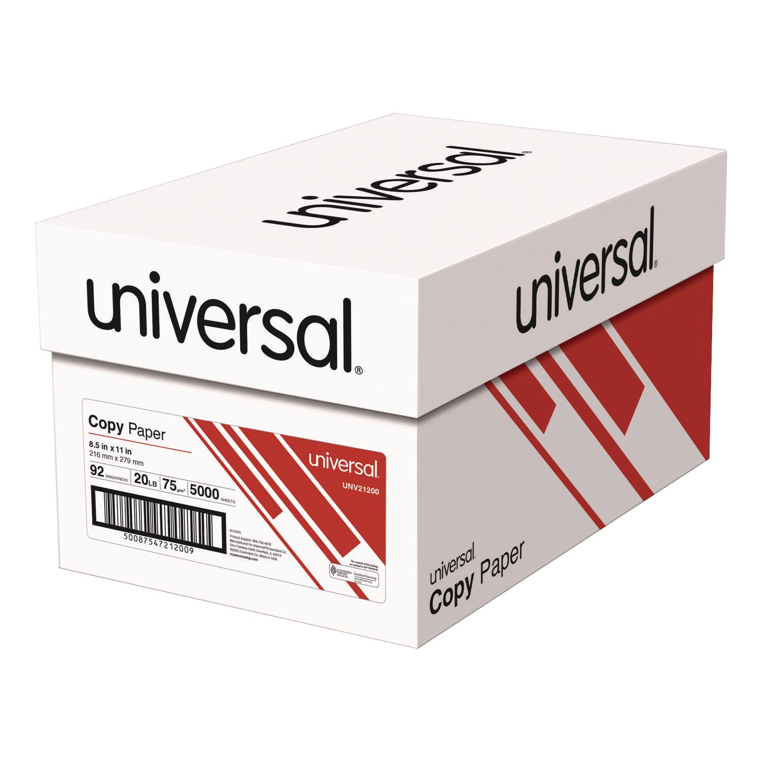 Universal Multi-Use Copy Paper 8.5" x 11", 5000 Sheets (#1584157) - $44.99