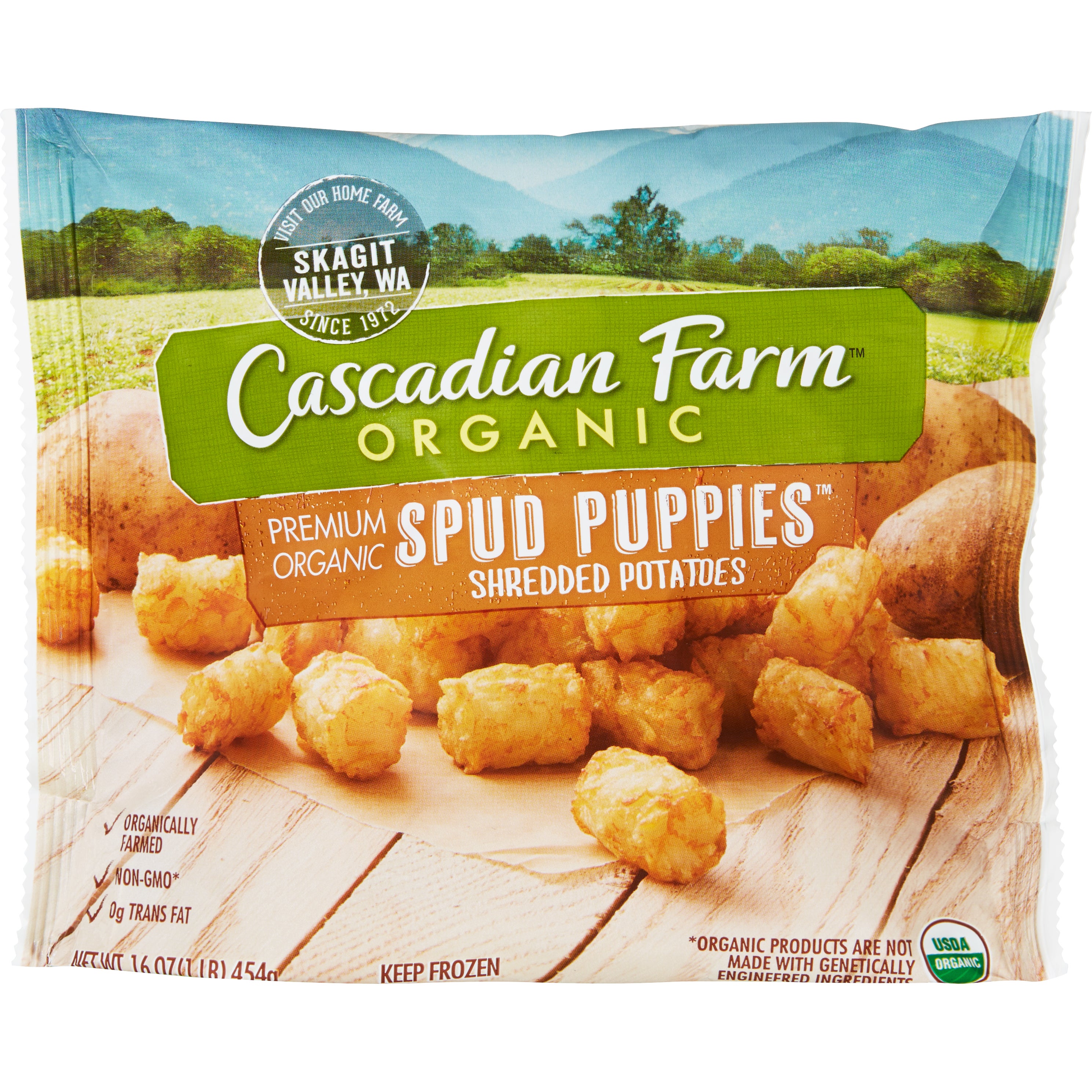 Cascadian Farm Organic Spud Puppies 12/1 lb - Case Only (#1071098) - $42.99
