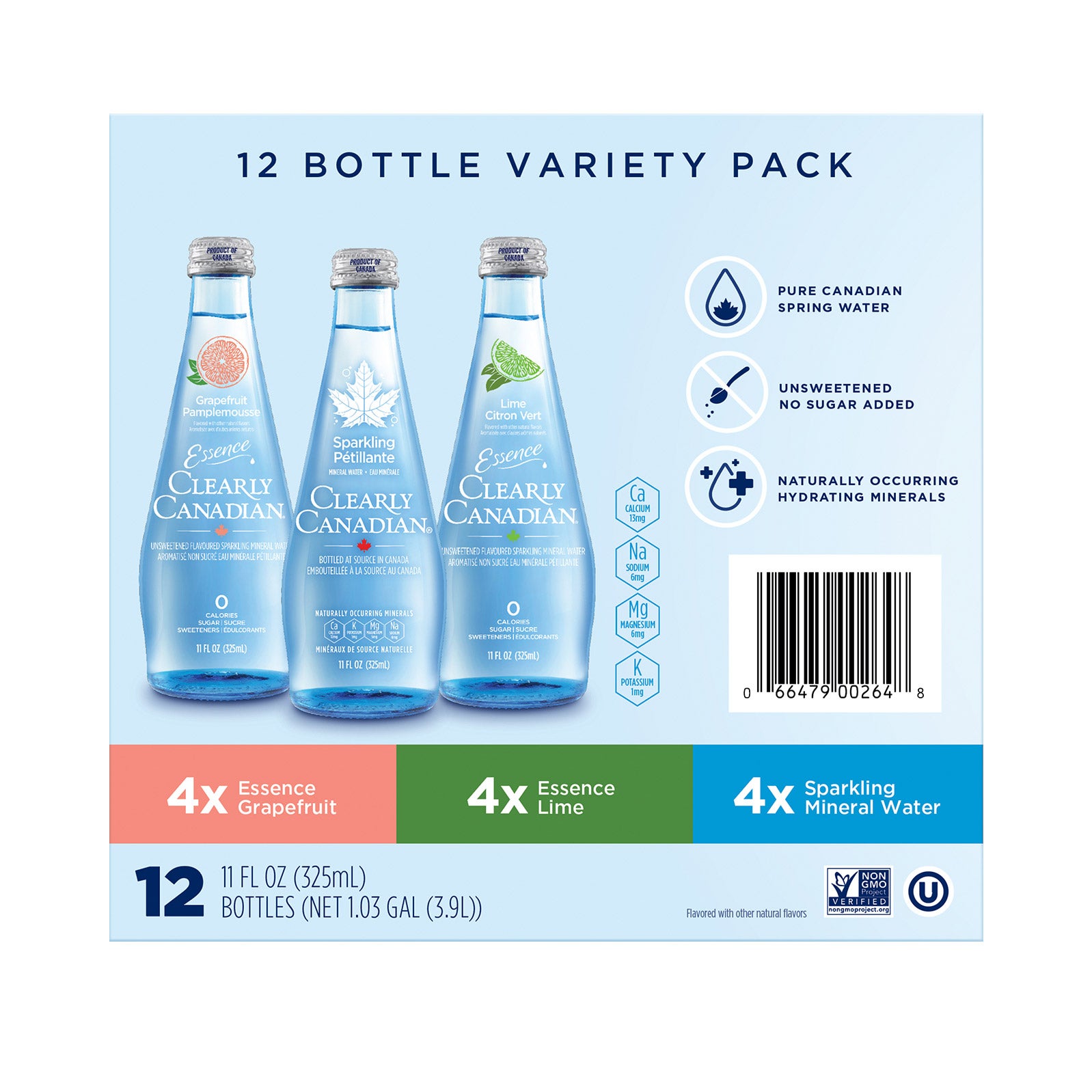 Clearly Canadian Sparkling Water Variety Pack, 12 ct / 11 oz - $15.79 ...