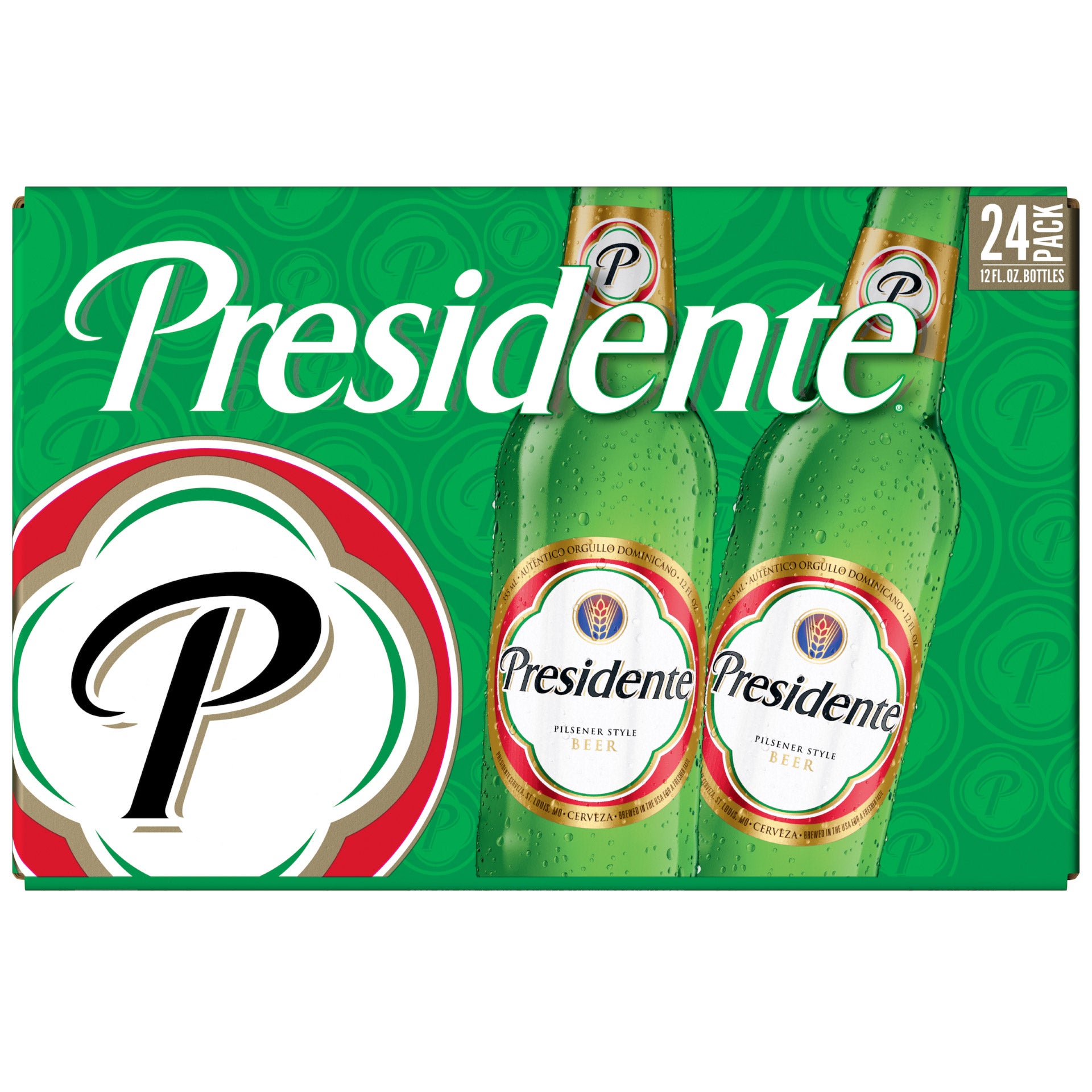 Presidente Beer 24/12 oz (9 Qts) - Case Sale Only (#17704) - $25.79