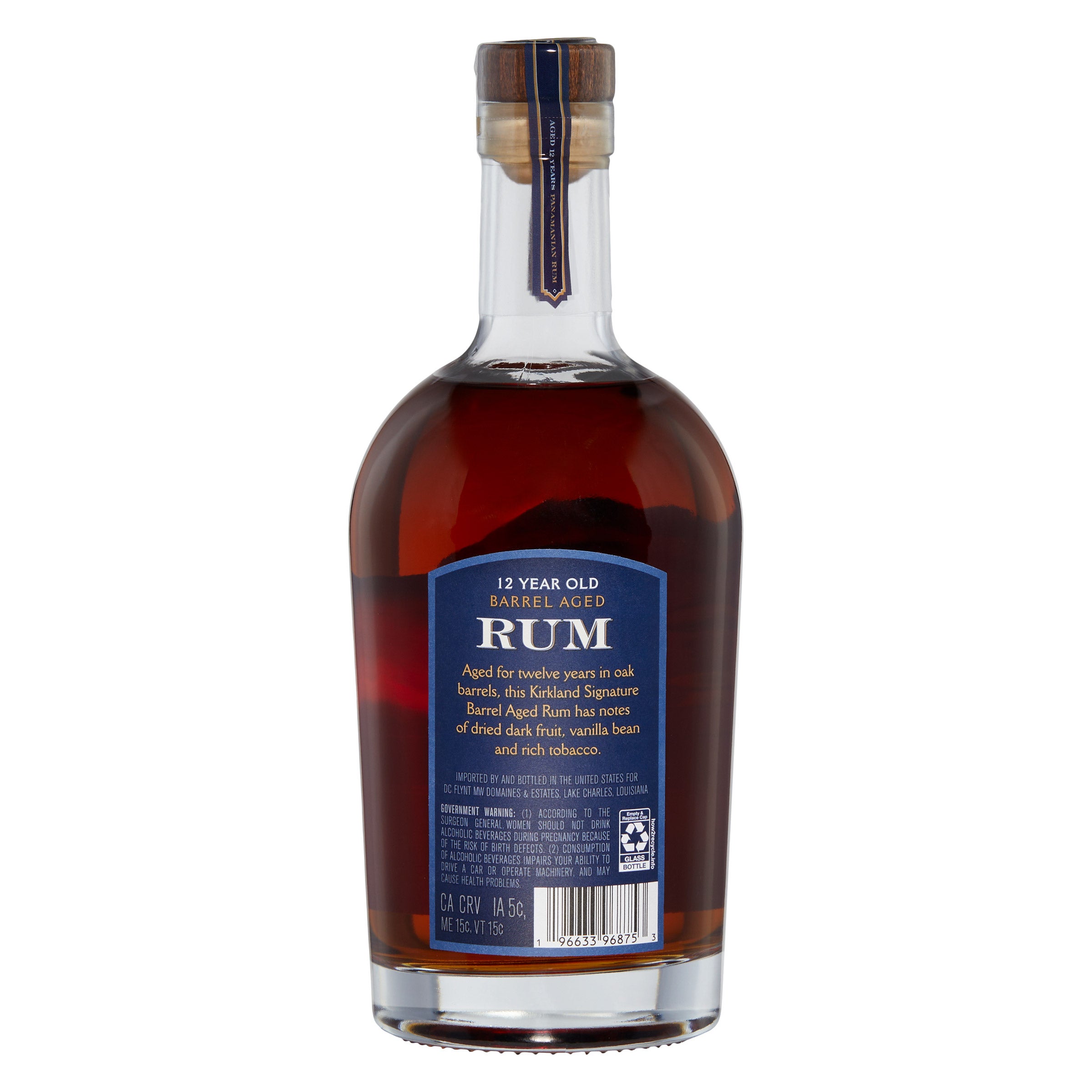 KIRKLAND SIGNATURE 12YR AGED RUM PANAMA 750ML - $18.99 at Costco
