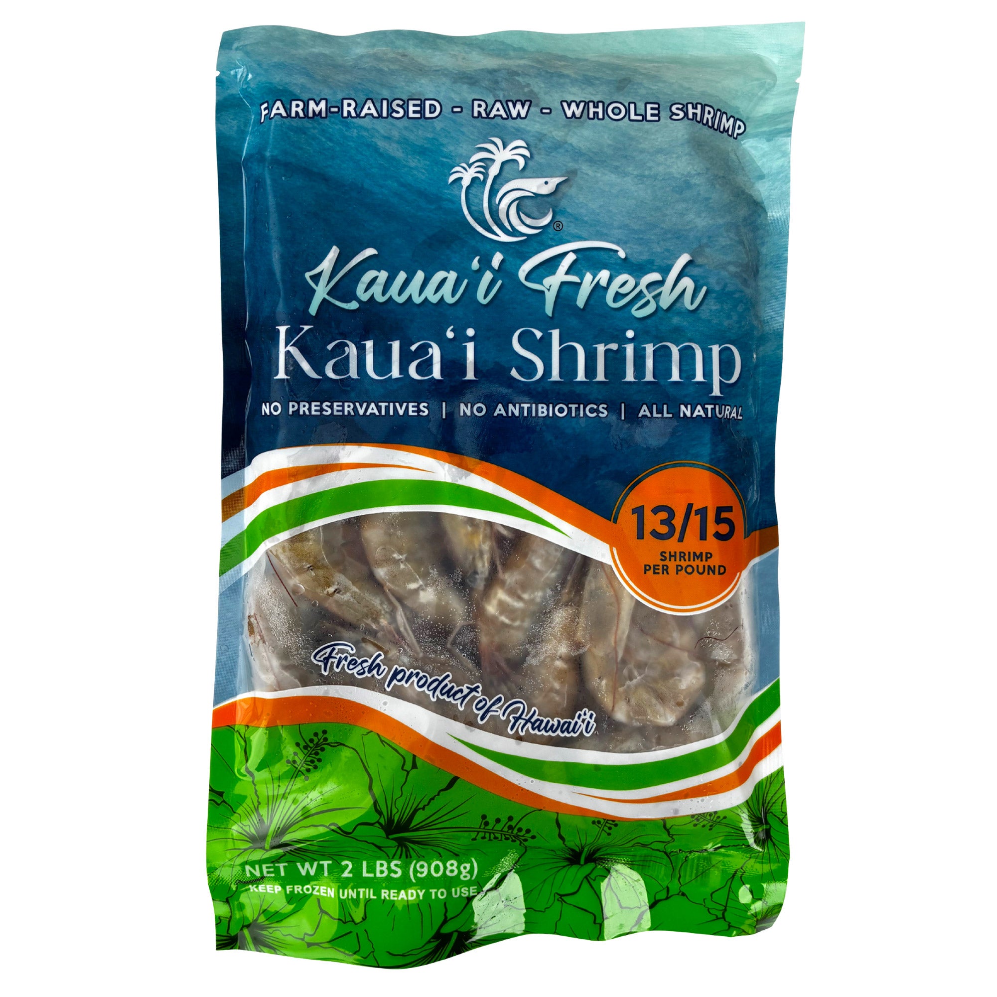 Kauai Shrimp Head/Shell On IQF 2.0 lbs (#1010157) - $20.99