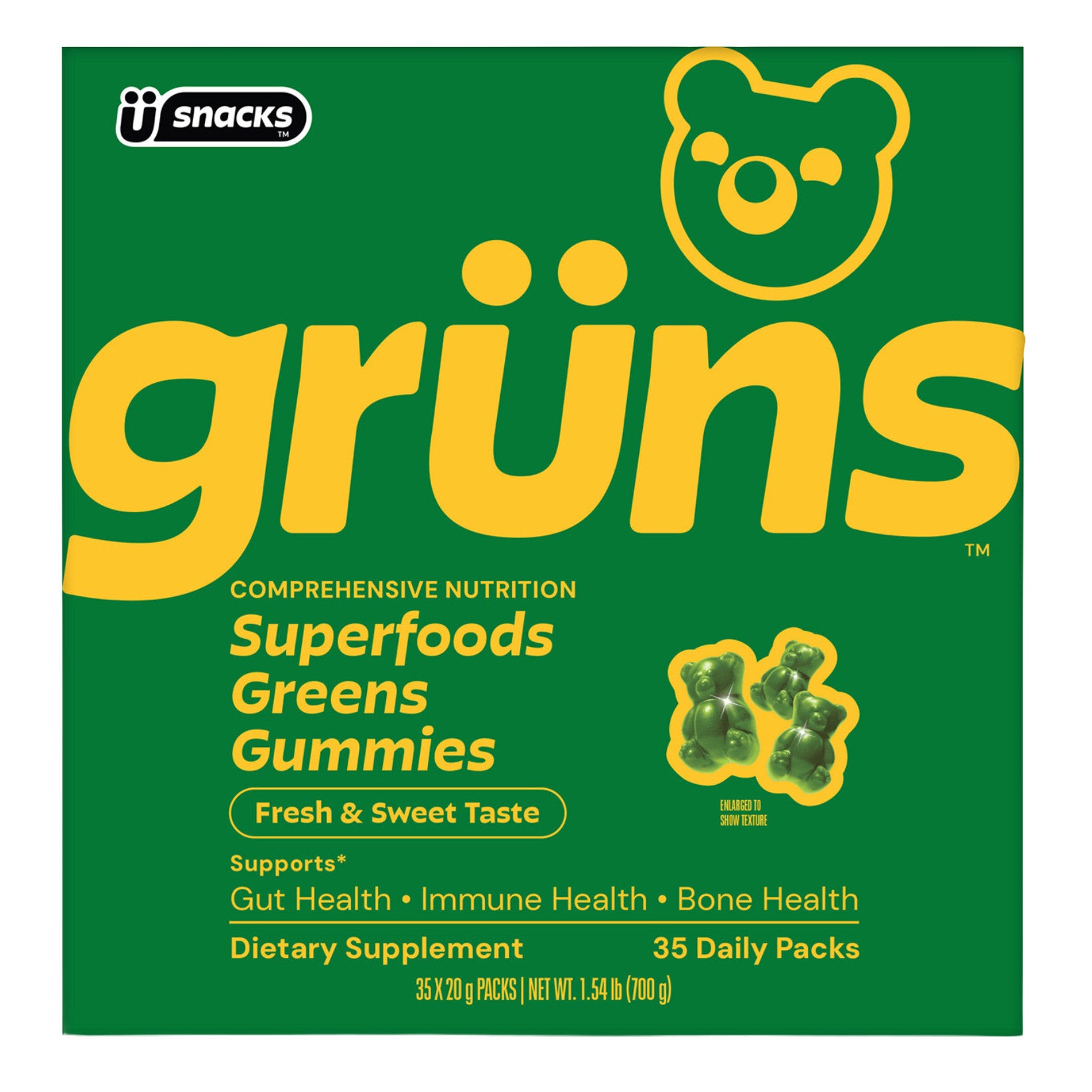 Grüns Adult Greens Gummies, 35 Daily Packs (#2025322) - $39.99