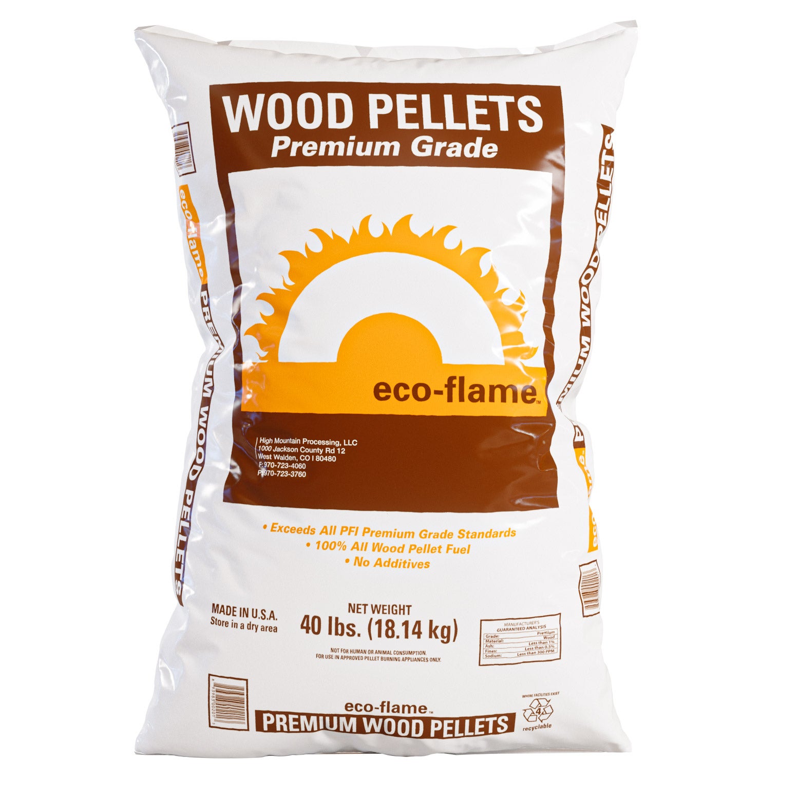 Eco-Flame Super Premium Grade Wood Pellets 40 lbs (#4746) - $2.97 (down ...