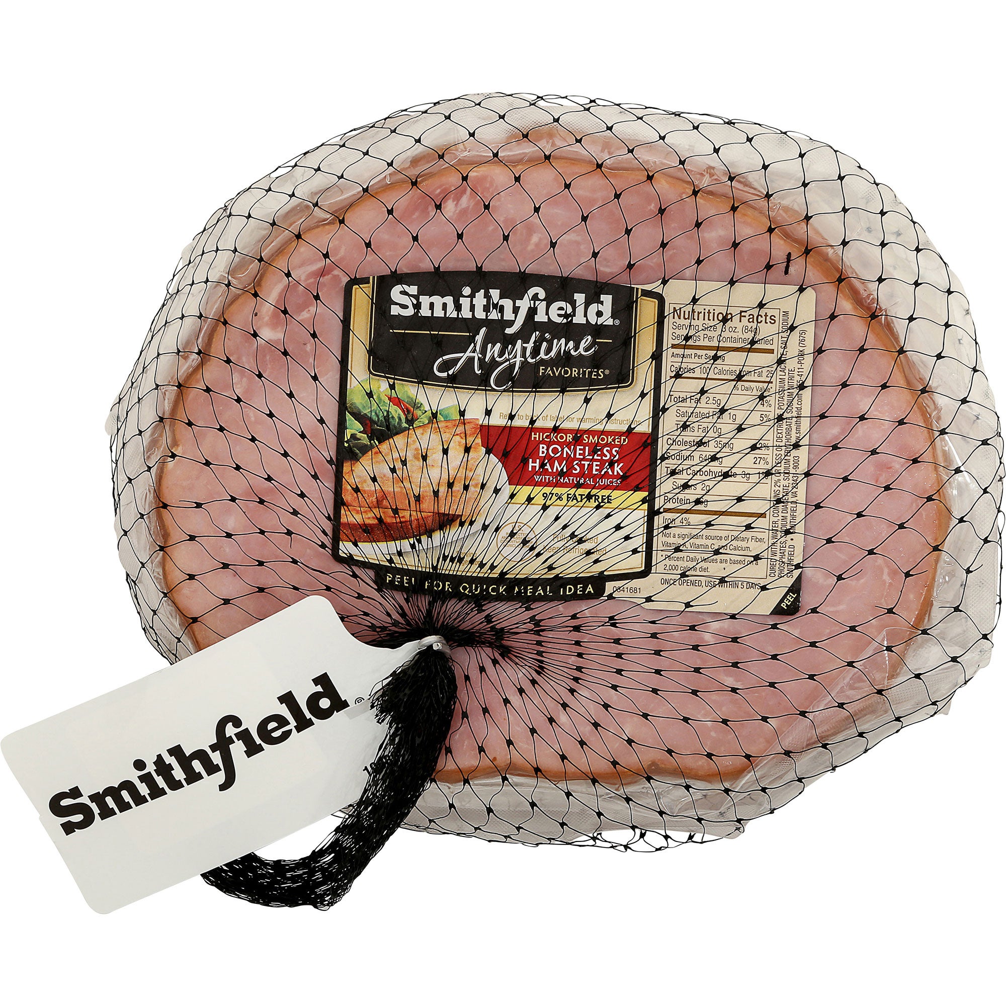 Smithfield Anytime Favorites Boneless Ham Steak, Hickory Smoked (#47676 ...