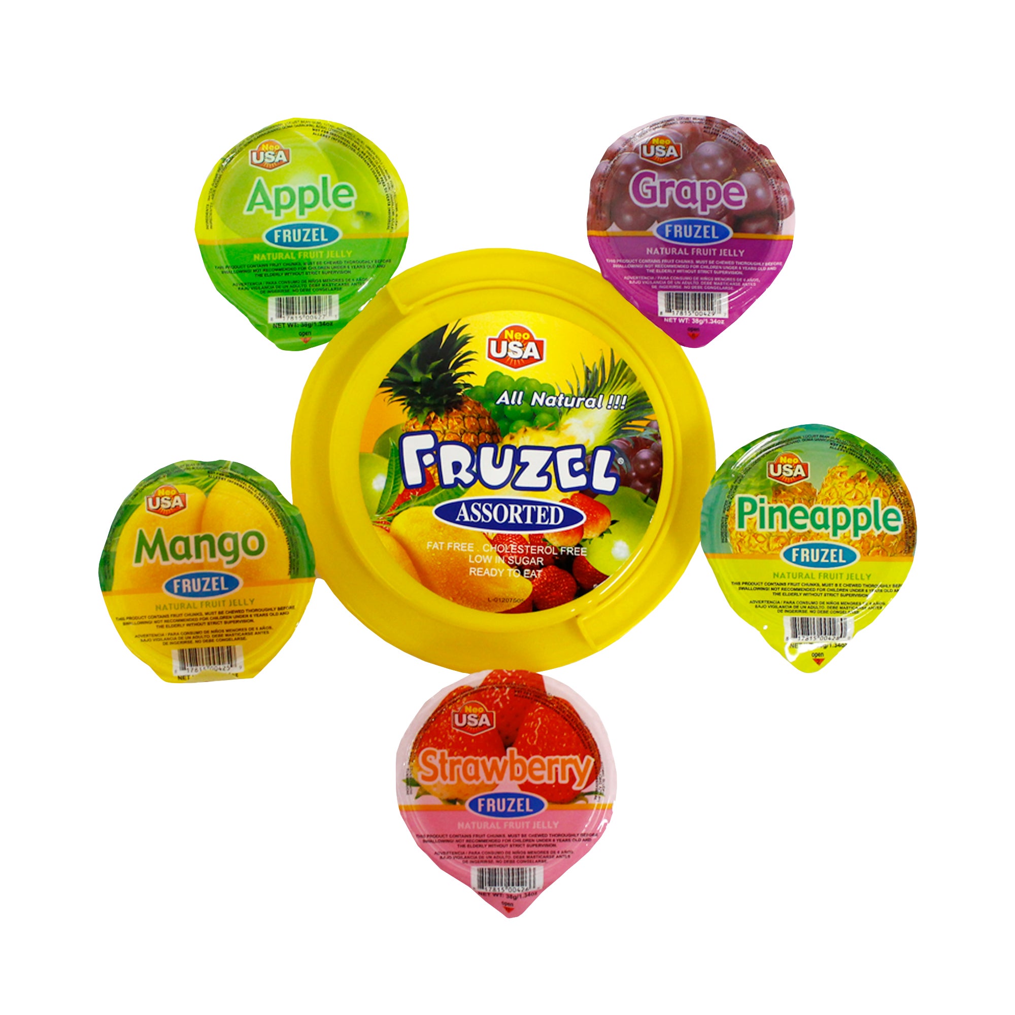 Neo USA Fruzel Natural Fruit Jelly Assorted Flavors, 38 CT - $6.49 at ...