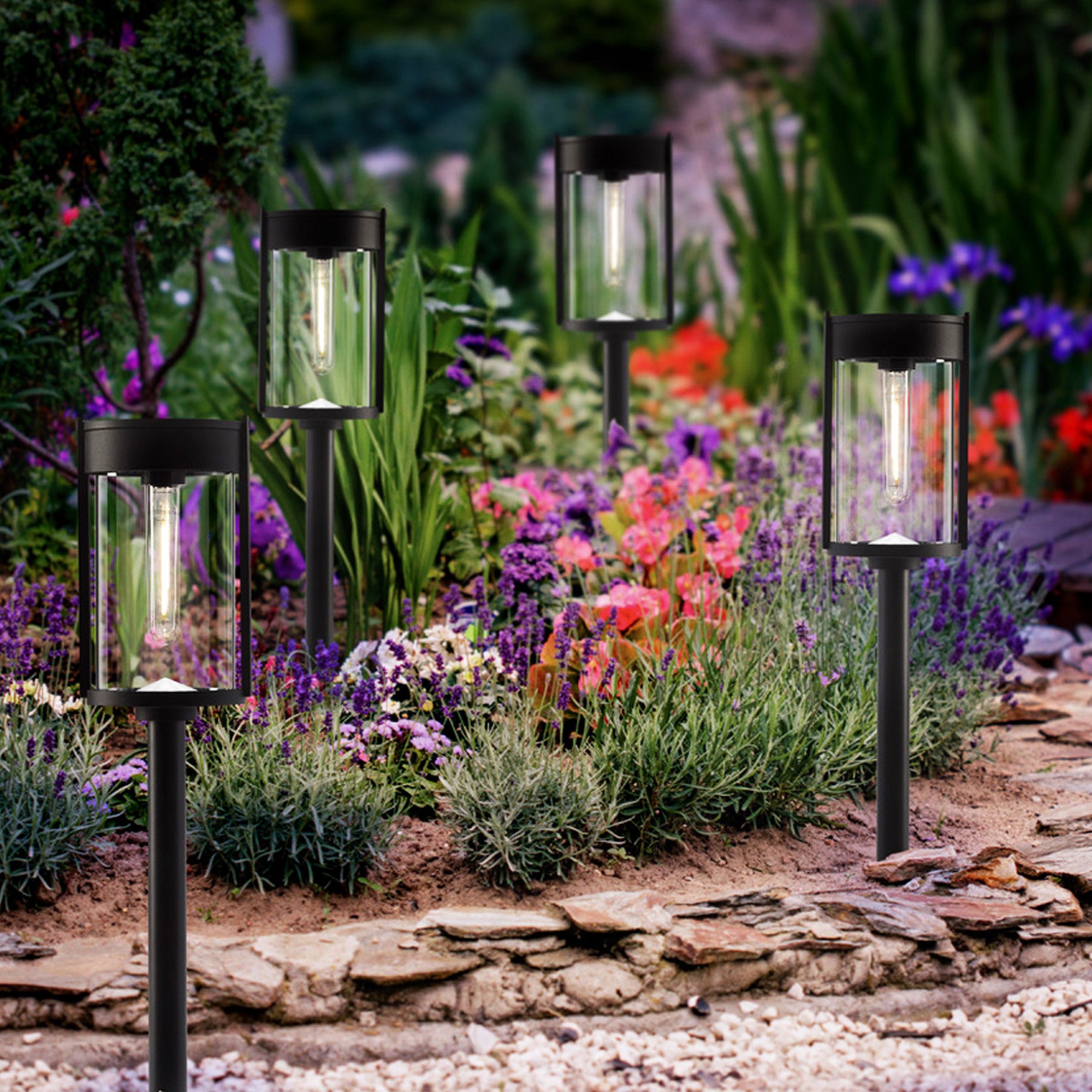 GTX Solar LED Pathway Lights, 4-Pack - $9.97 at Costco