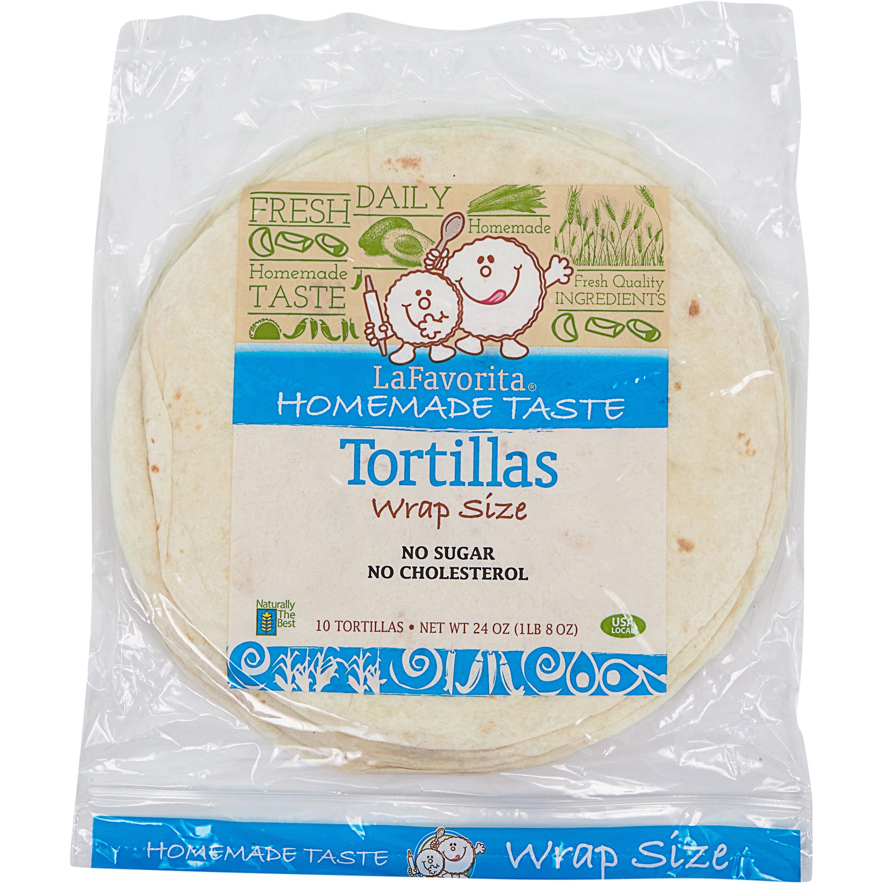 La Favorita 10" Flour Tortillas, 3-Pack (10 Count Each) (#40677) - $5.99