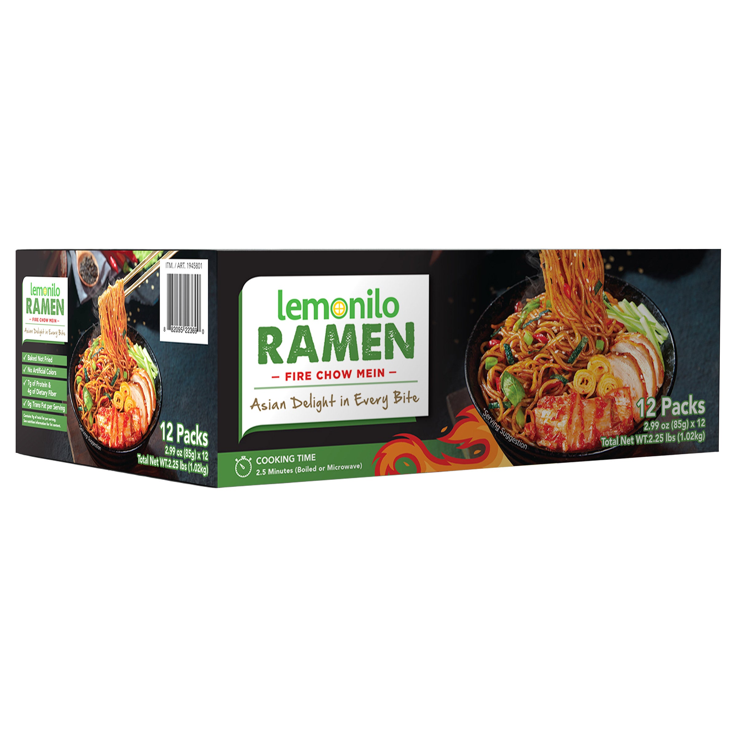 Lemonilo Ramen Fire Chow Mein, 12/2.99 oz - $4.97 at Costco