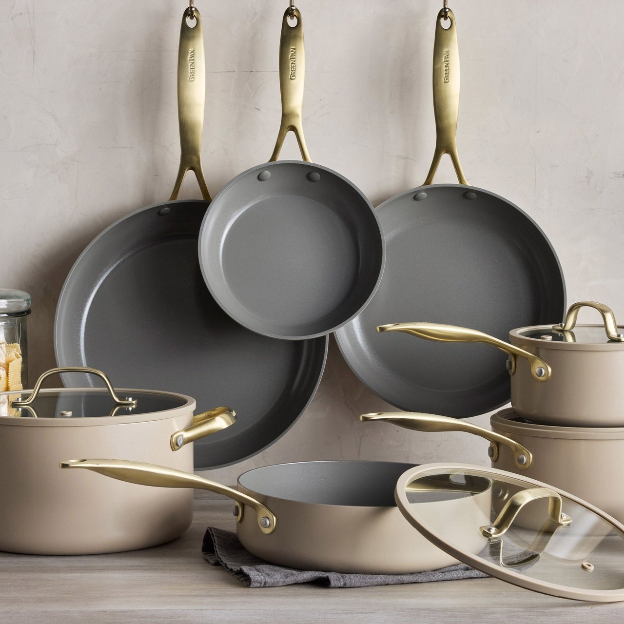 GreenPan Jewel Ceramic Non-Stick 11-Piece Cookware Set (#1901737 ...