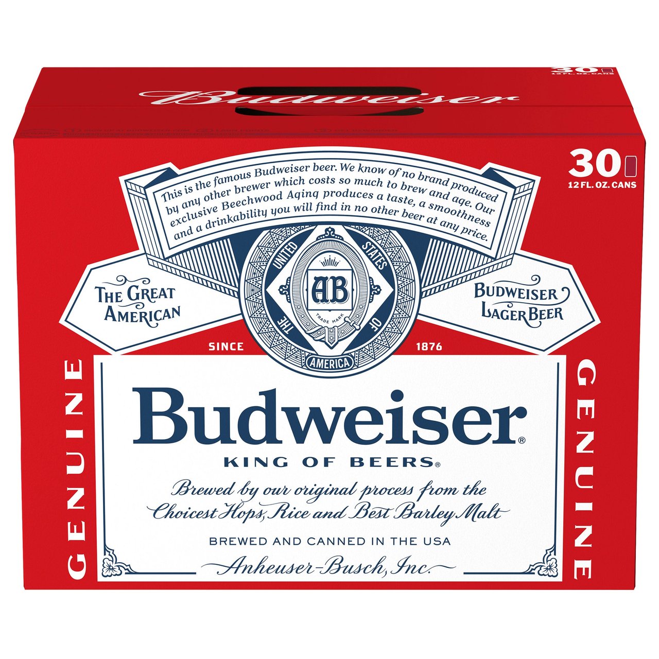 Budweiser Select American Lager 30/12 oz Cans (#33521) - $22.39