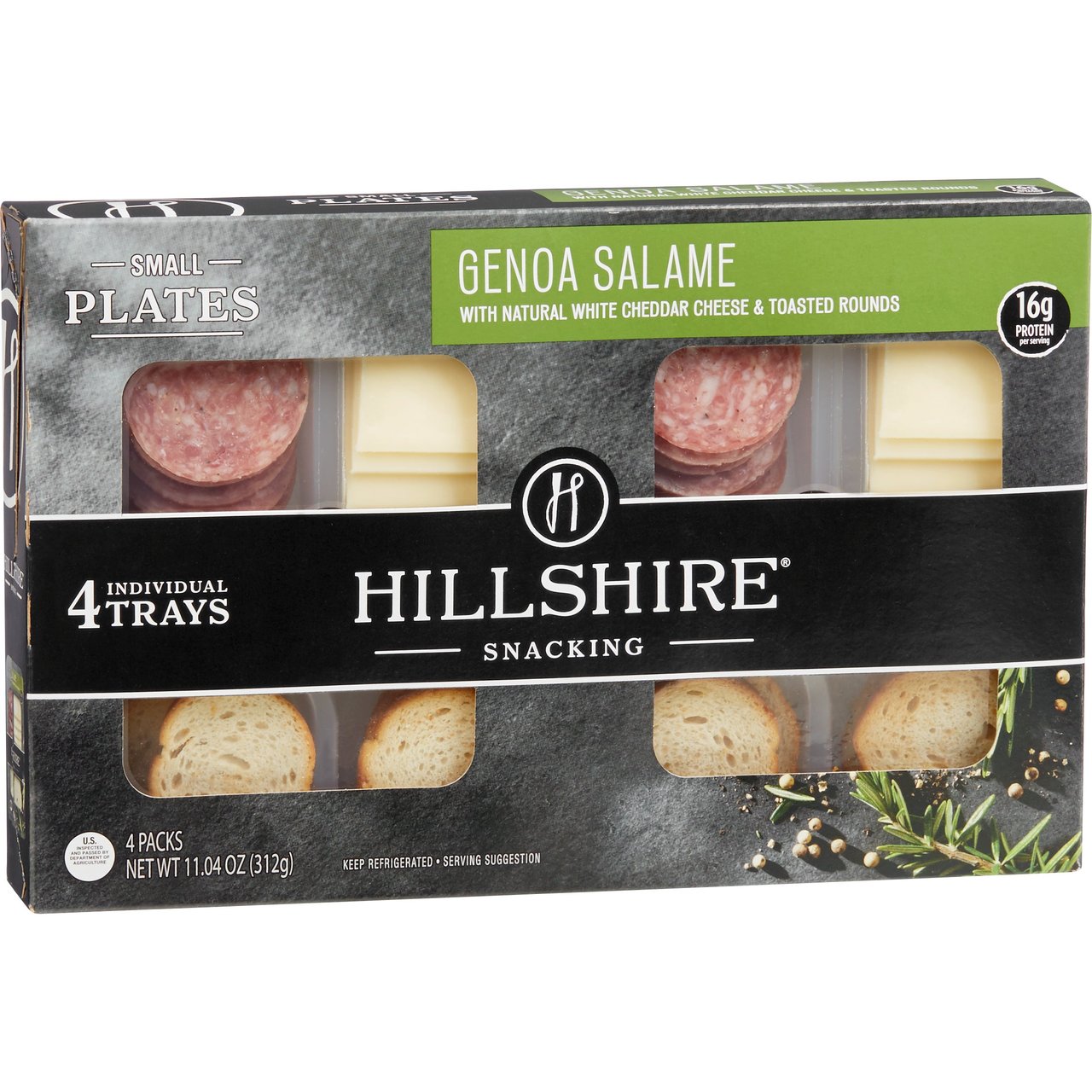 Hillshire Snacking Small Plates, Genoa Salame with Natural White ...