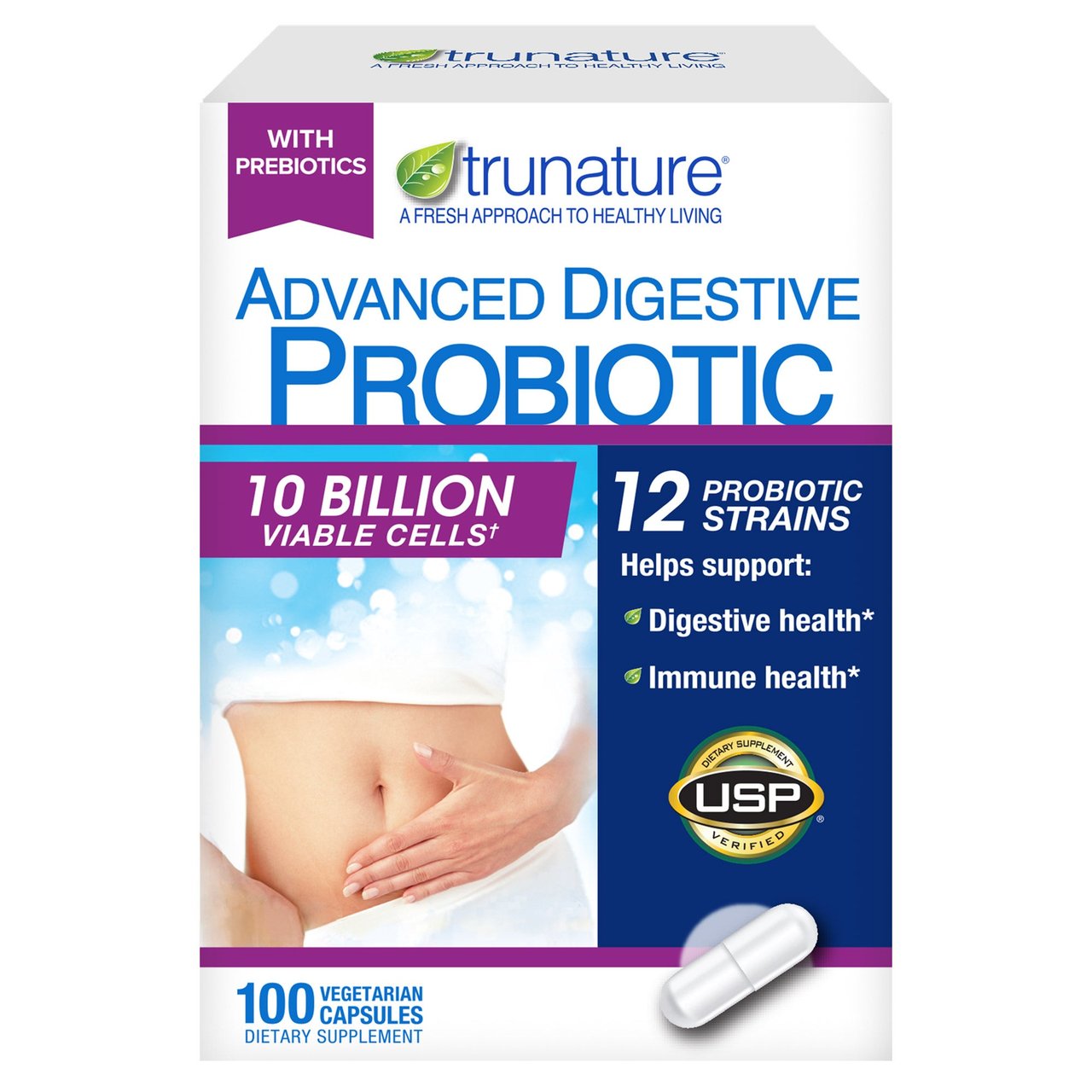 TruNature Advanced Digestive Probiotic 100 Capsules (#1187500) - $17.49 ...