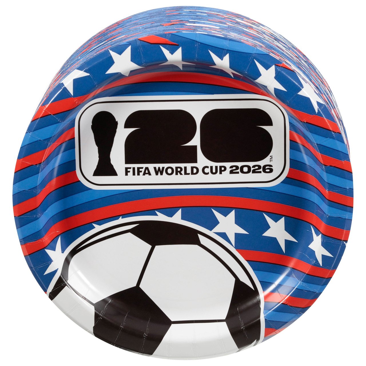 Pizazz FIFA World Cup 2026 Paper Plates, 10", 100 CT (#2011623) - $9.99