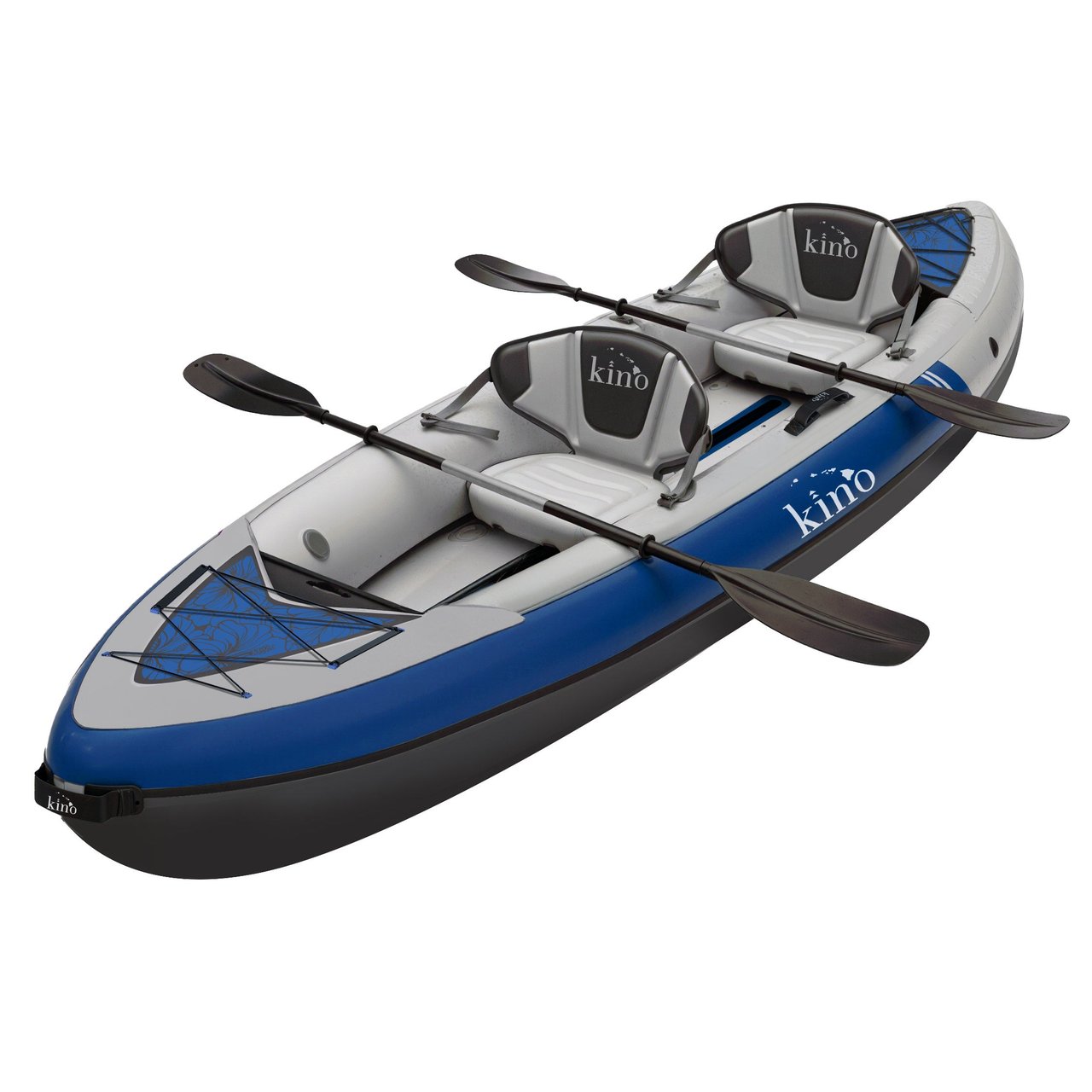 Kino Inflatable Tandem Kayak Bundle with Cordless Electric Pump ...