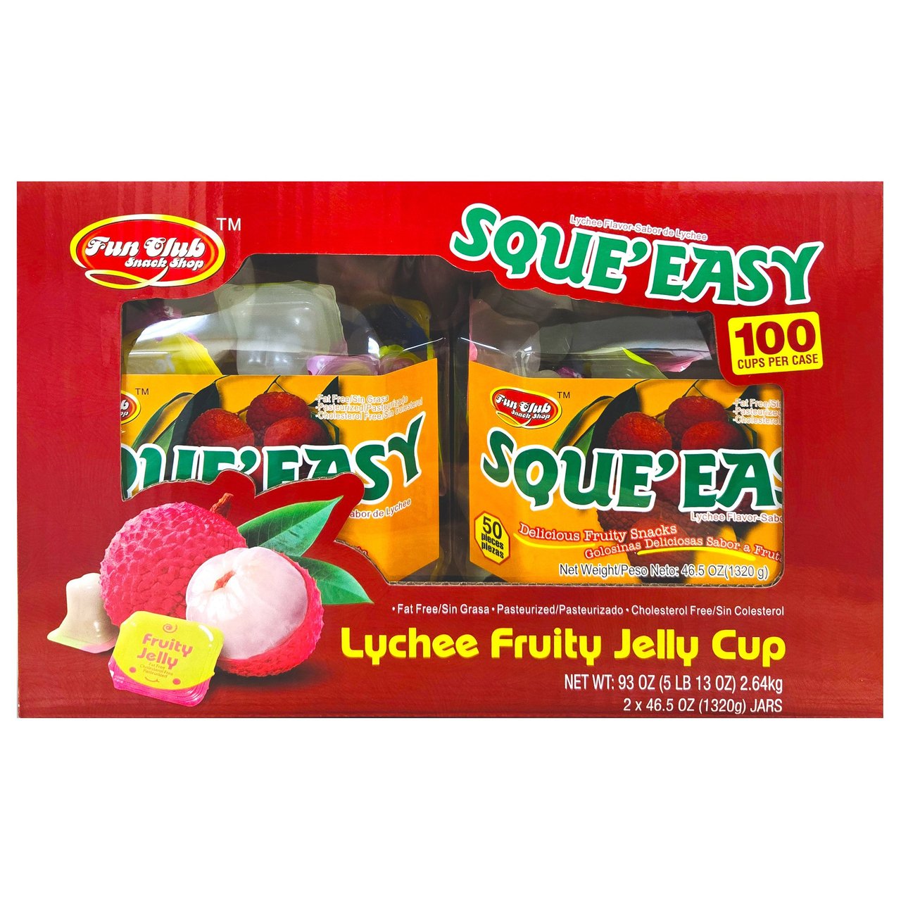 Fun Club Sque'Easy Lychee Jelly Cup 93 Ounces (#1860858) - $9.69