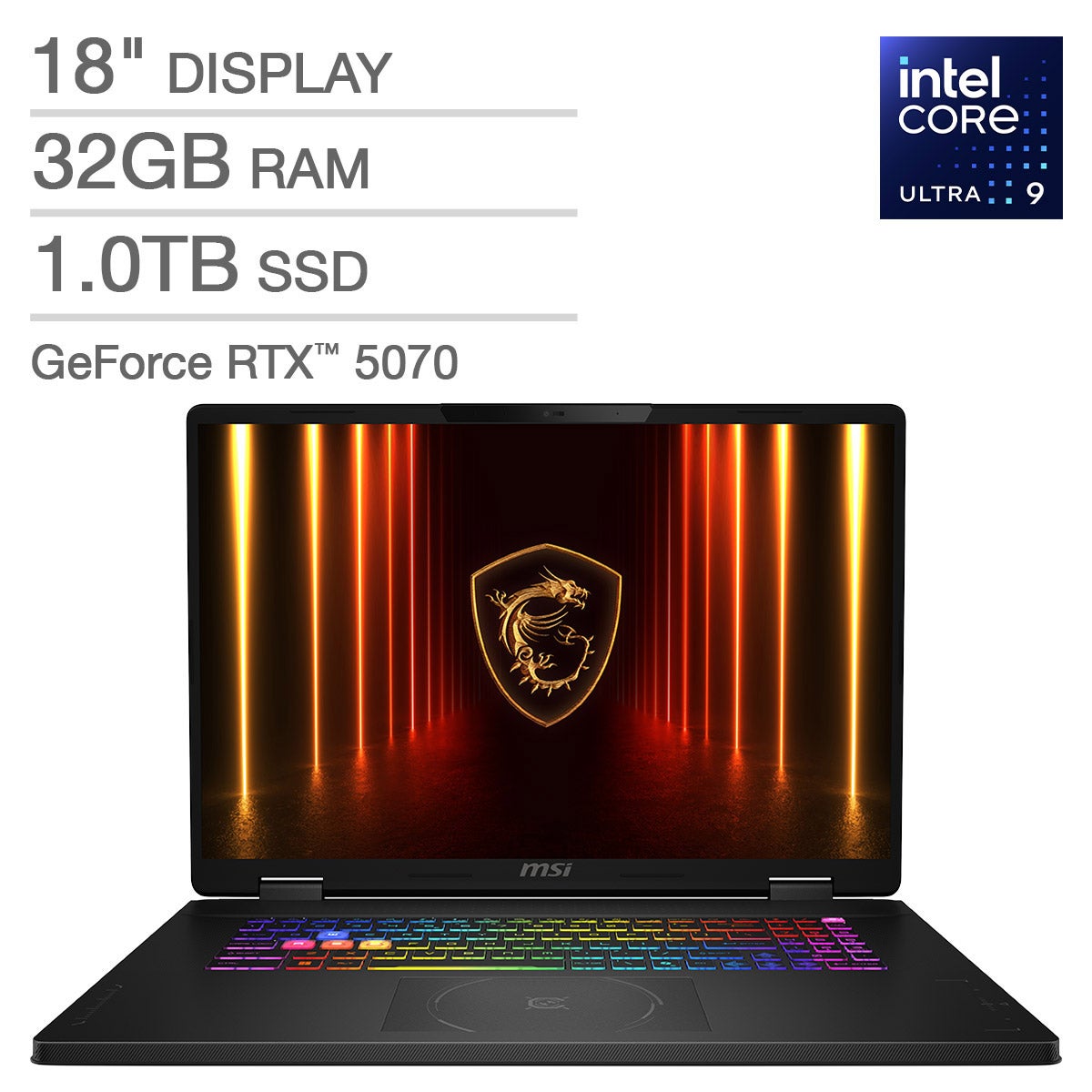 MSI Crosshair 18" Gaming Laptop NVIDIA GeForce RTX 5070 (#1932789 ...