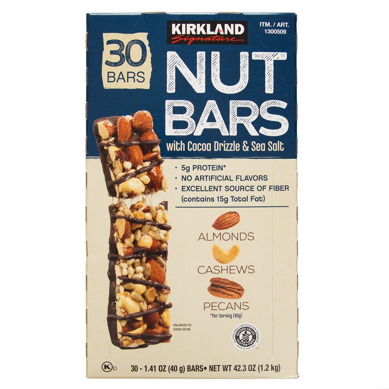 Kirkland Signature Nut Bars 30/1.41 oz (#1300509) - $16.59 (down from ...
