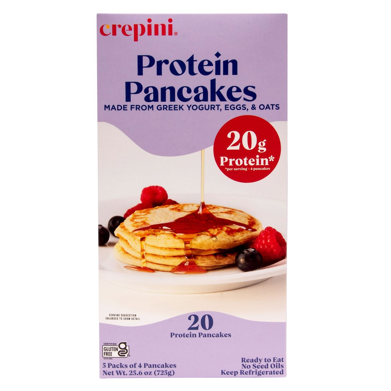 Crepini Protein Pancakes, 5-Pack (4 Pancakes Per Pack) (#2004939) - $2. ...