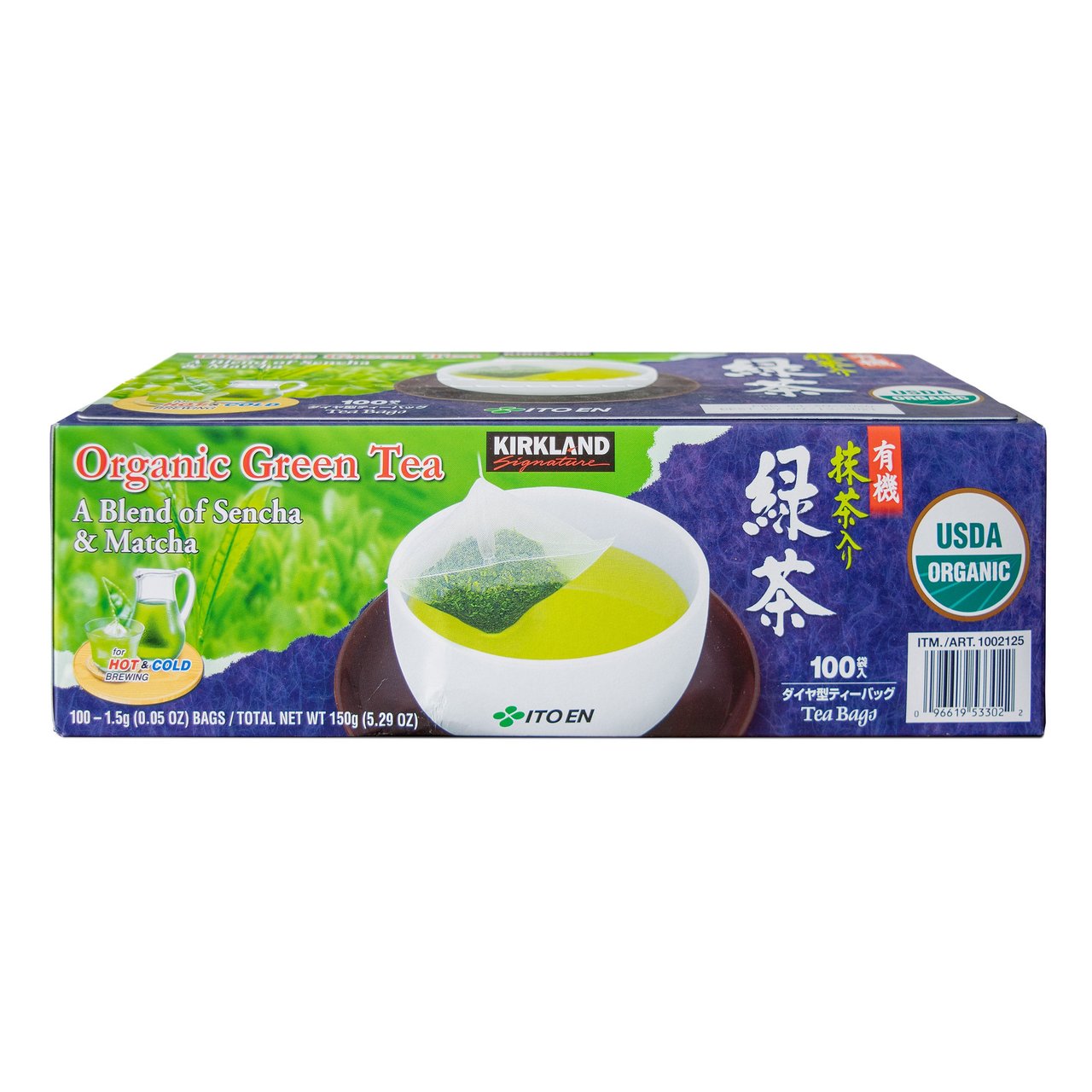 Kirkland Signature Organic Japanese Green Tea 100 CT (#1002125) - $9.97 ...