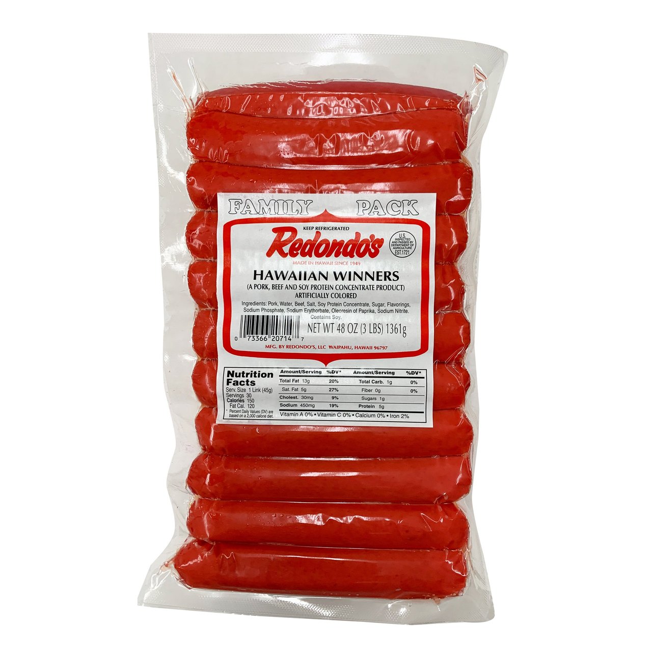 Redondo's Hawaiian Winners 3 lb (#1231101) - $9.49 (down from $11.99)