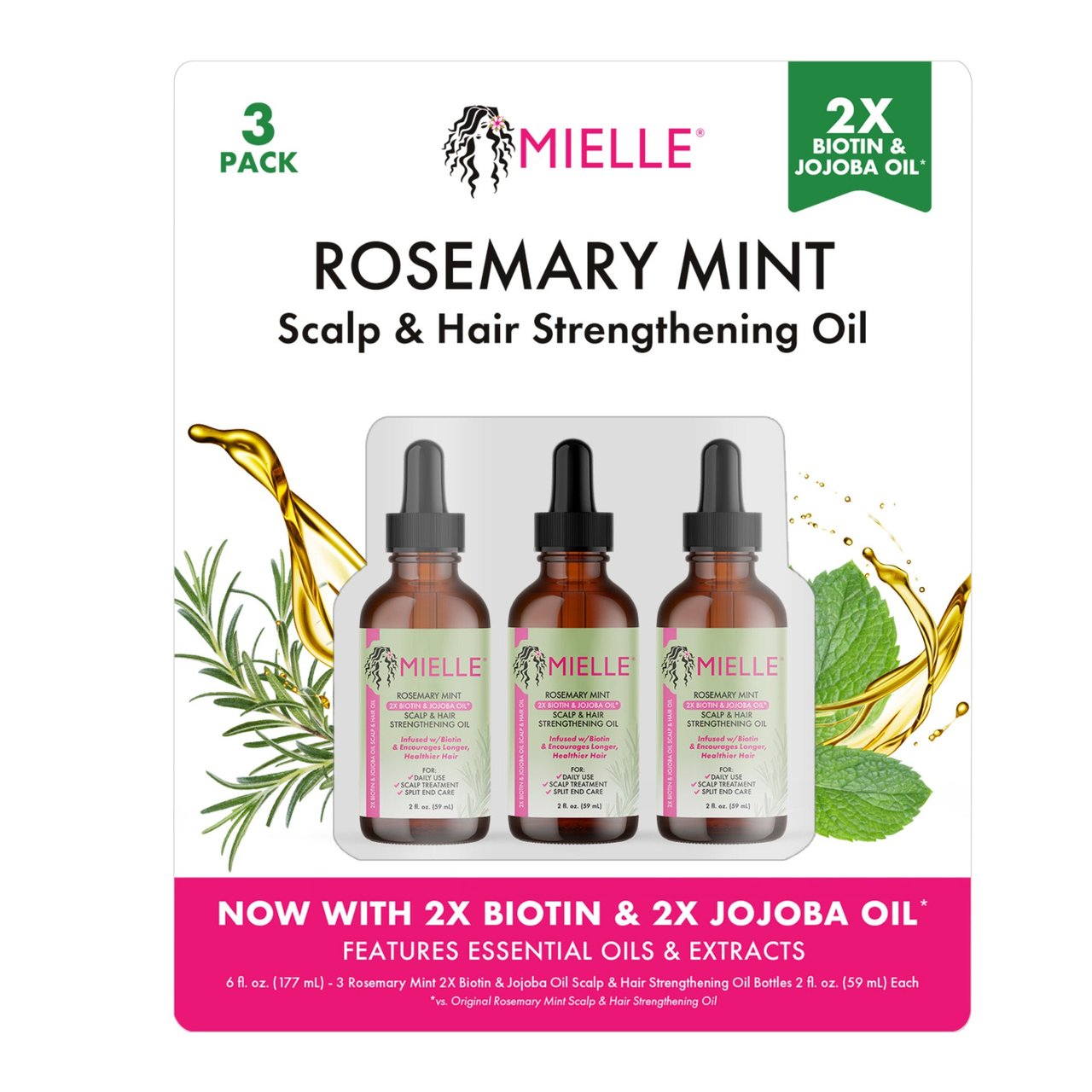 Mielle Rosemary Mint Scalp & Hair Strengthening Oil (#1884475) - $26.99